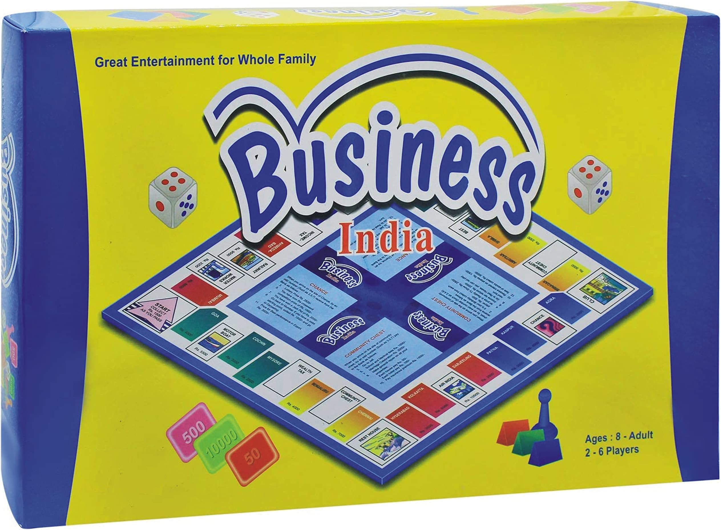 Buy Ratna's Big Business Board Game Jumbo Size with Plastic Money Coins ...