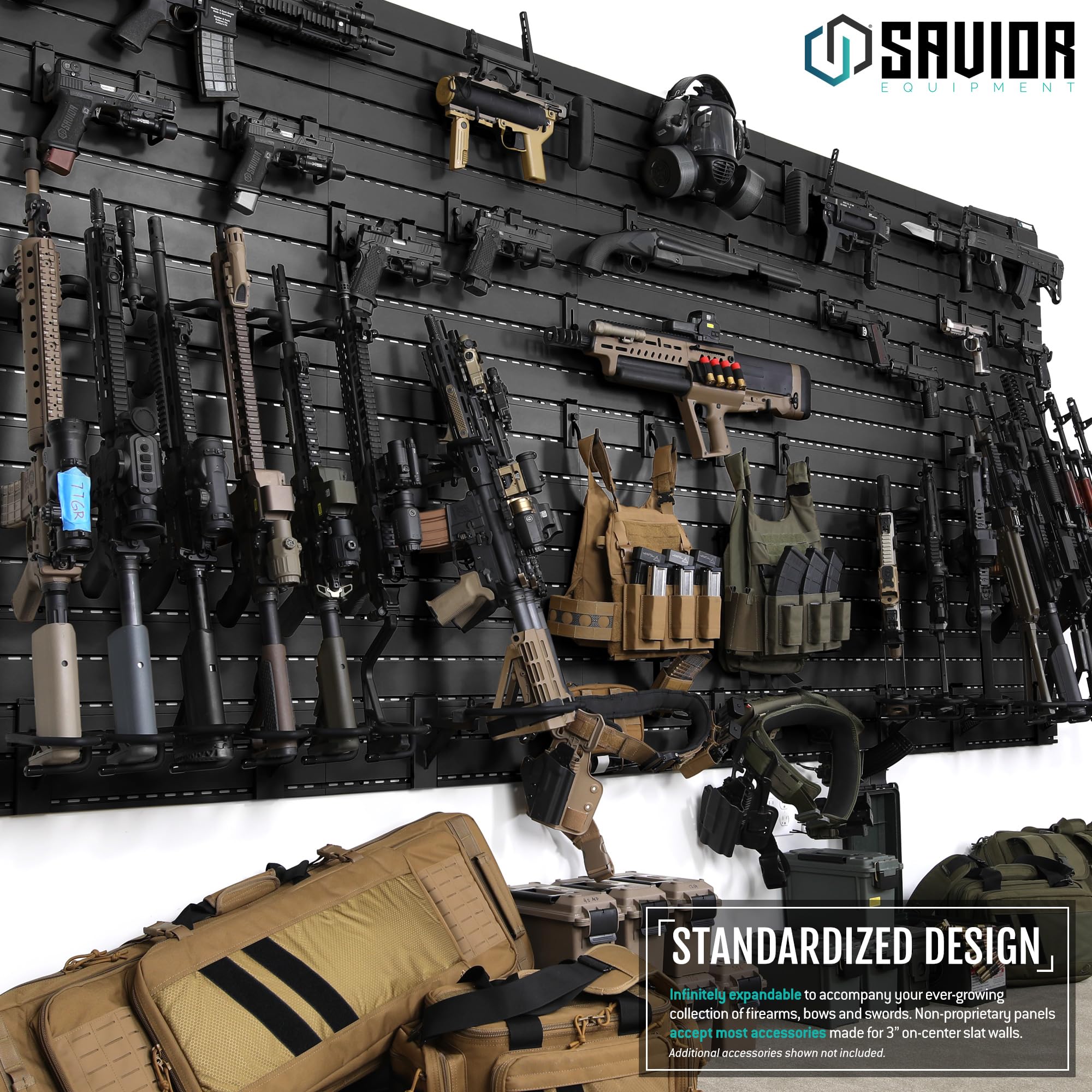 Snapklik.com : Savior Equipment Wall Rack System Heavy-Duty Steel ...