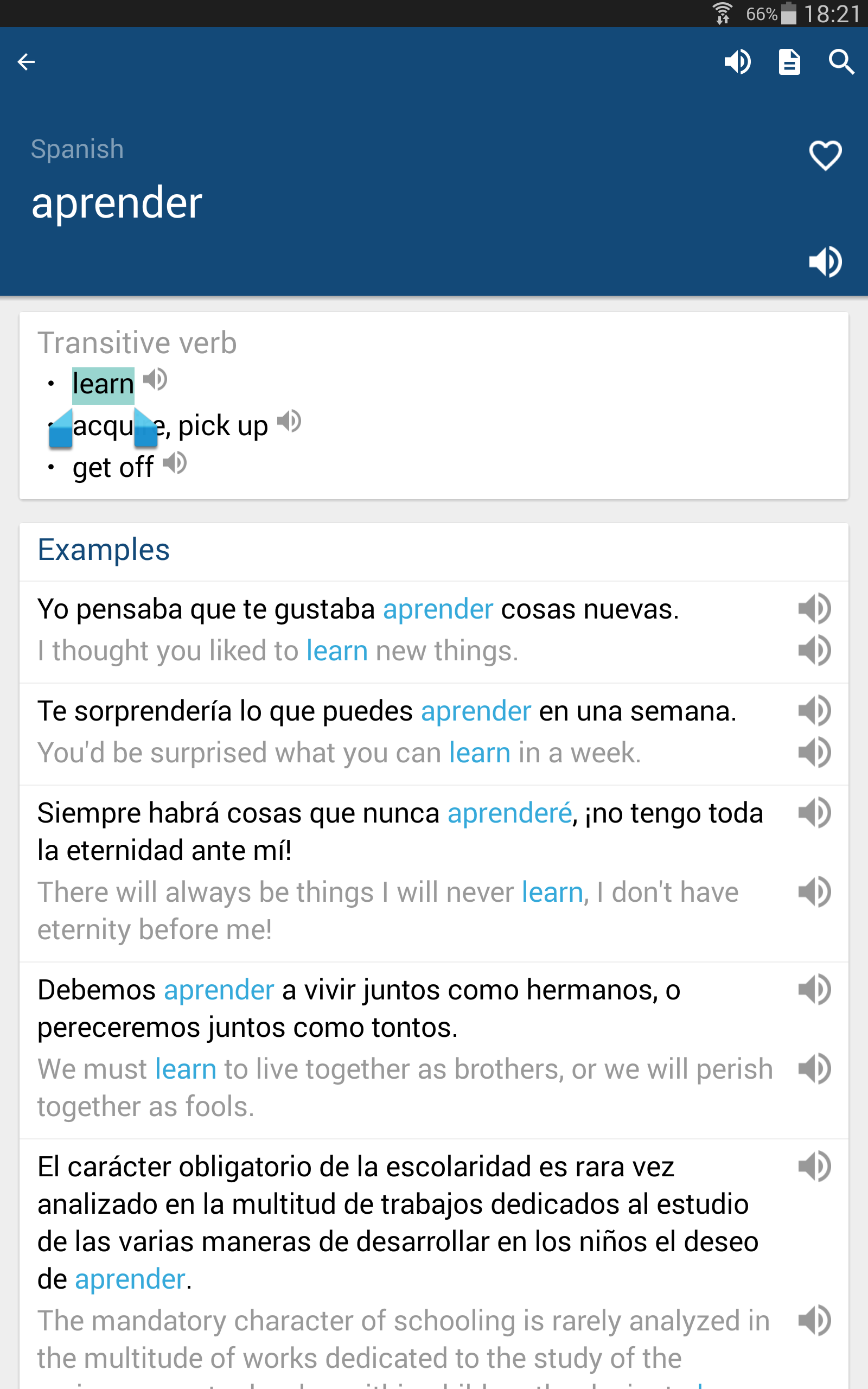 Spanish English Dictionary & Translator Free - App on the Amazon Appstore