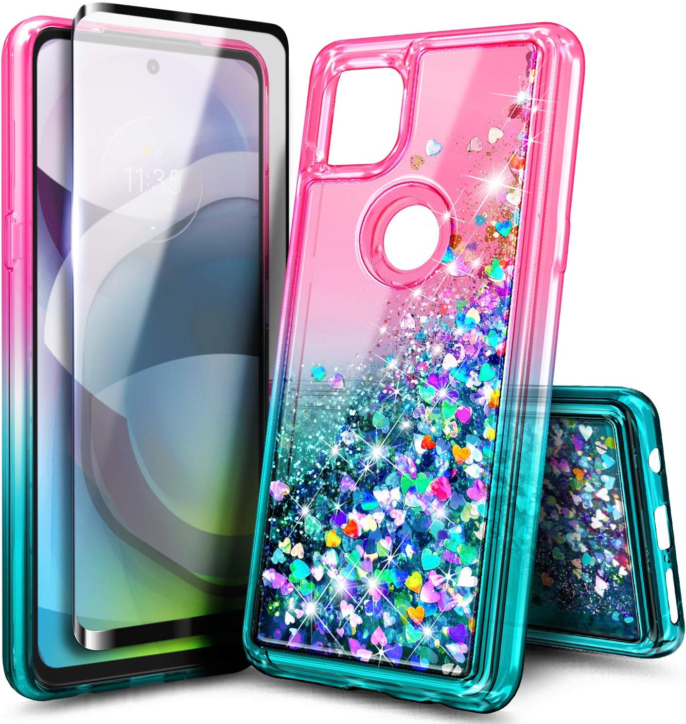 Amazon.com: LeYi for Motorola One-5G-Ace Case (One 5G UW Ace), Moto G ...