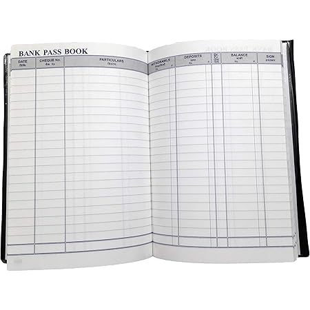 LRS Bank Pass Book 18 * 12 cm - Rexine Cover (Pack of 5) : Amazon.in ...