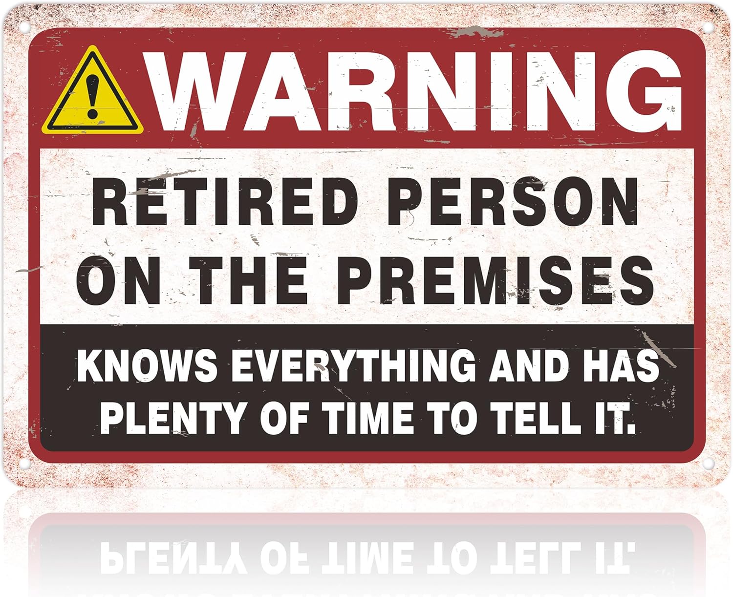 Amazon.com: Retirement Gifts Sign for Women/Men, Funny Vintage Retired ...