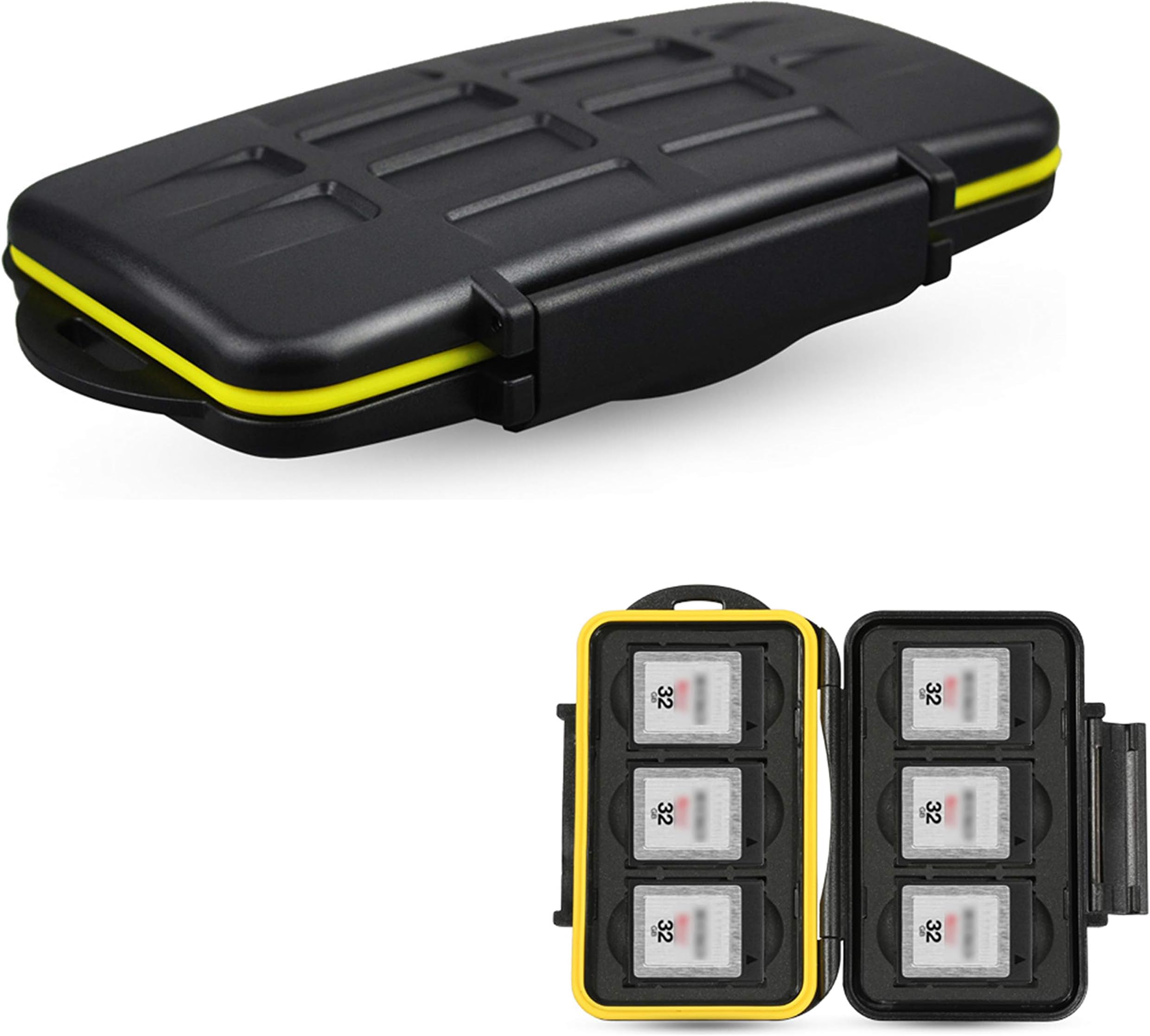 JJC 24 Slots Memory Card Case Storage Holder for 12 SD SDHC SDXC Card ...