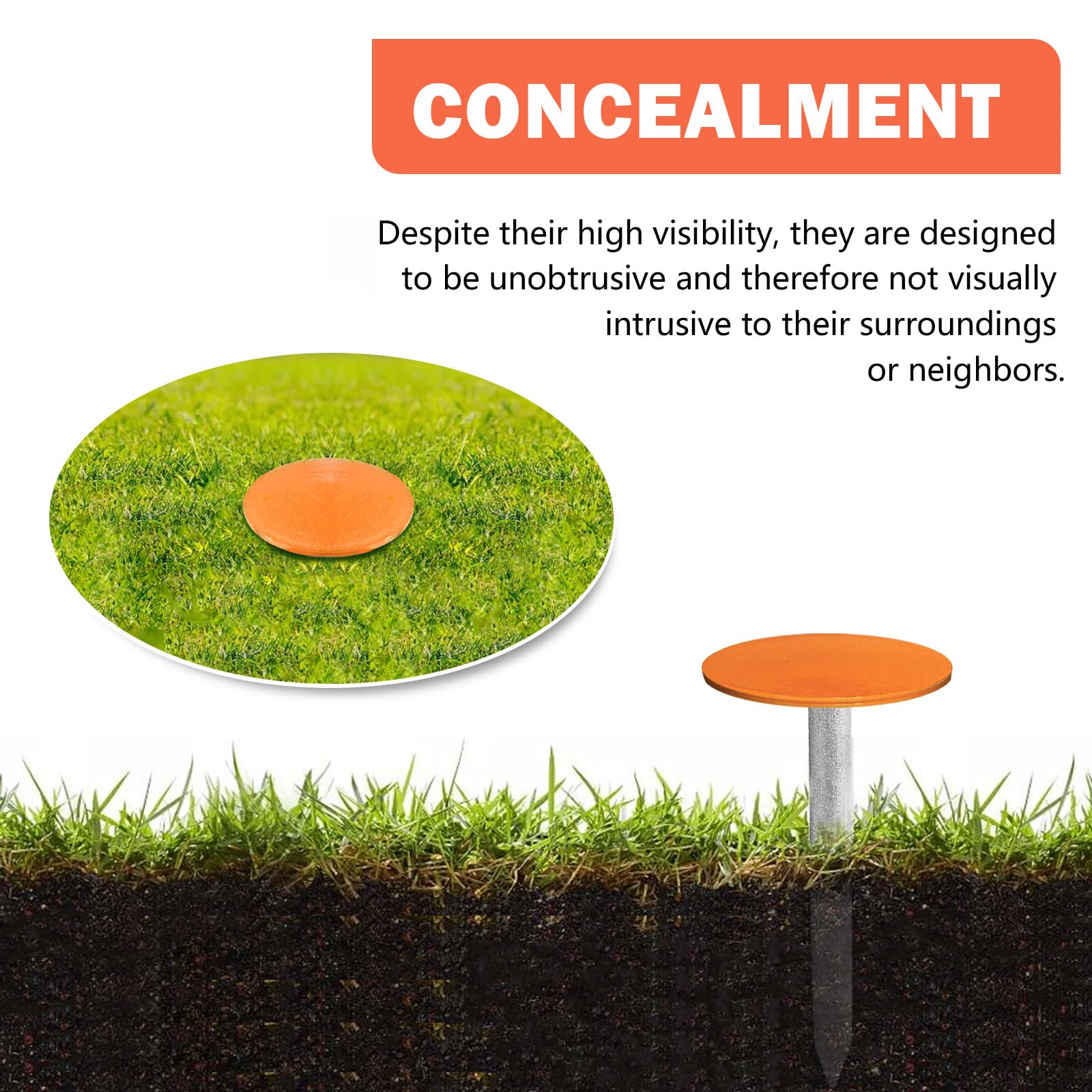 Snapklik.com : Low Profile Survey Stakes For Property Line Markers
