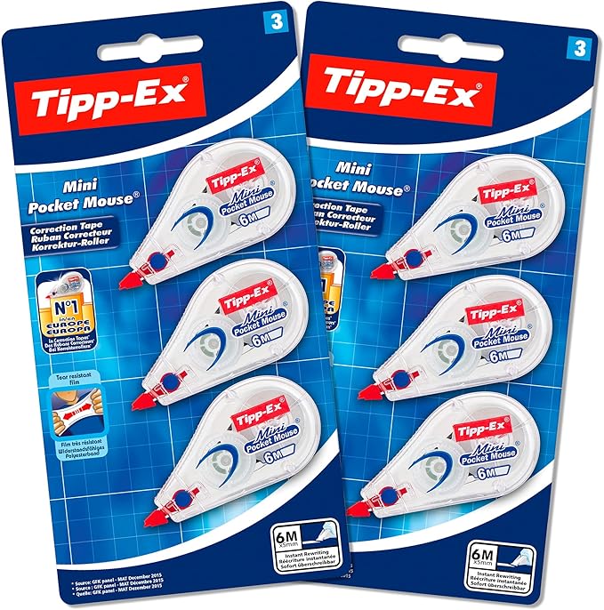 Tipp-Ex Correction Mini Pocket Mouse Rubans Correcteurs - Très ...