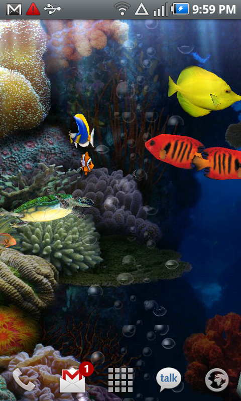 3d Live Wallpaper Aquarium