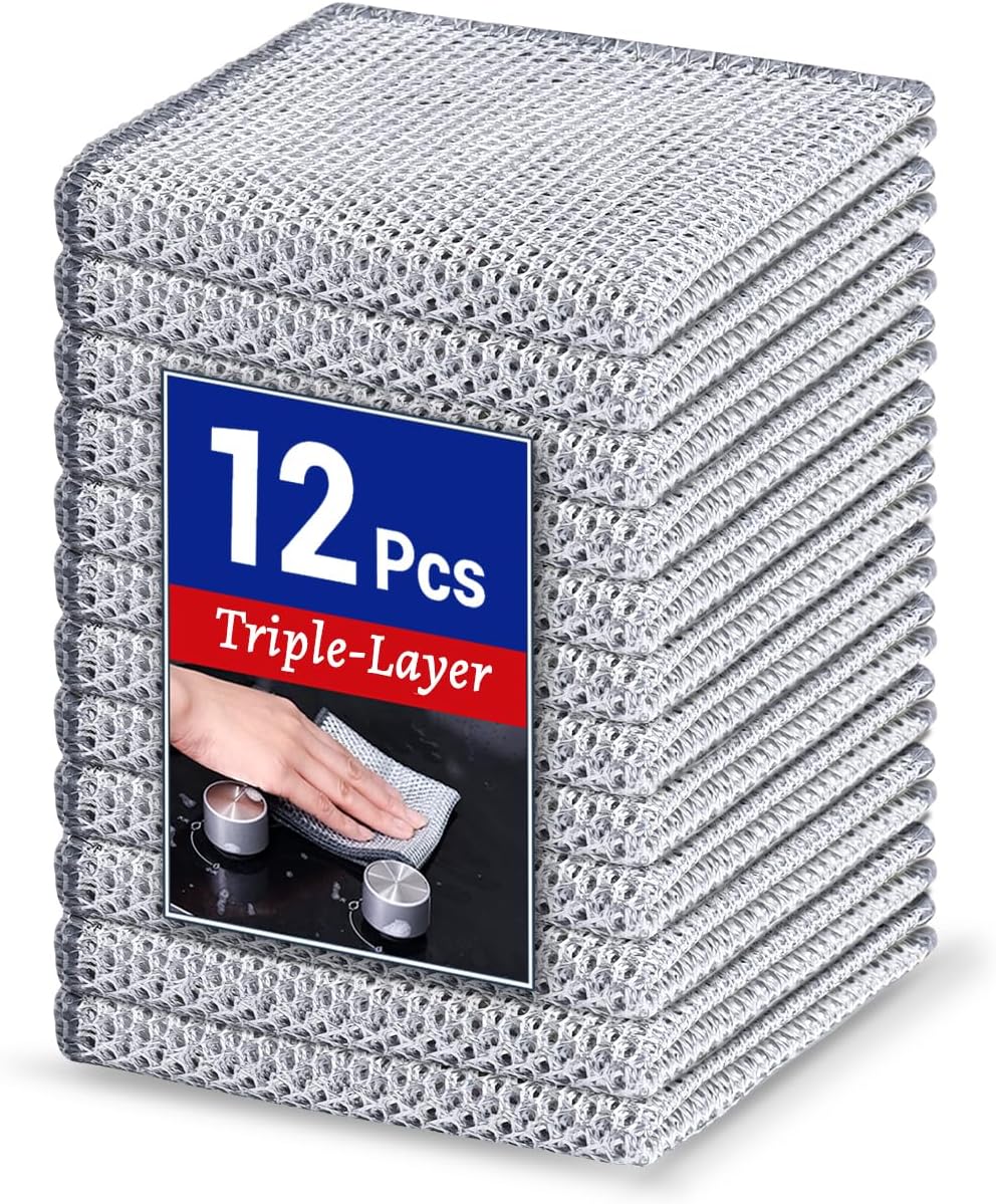 Amazon.com: GUANKE 10 Pcs Multipurpose Wire Dishwashing Rags for Wet ...