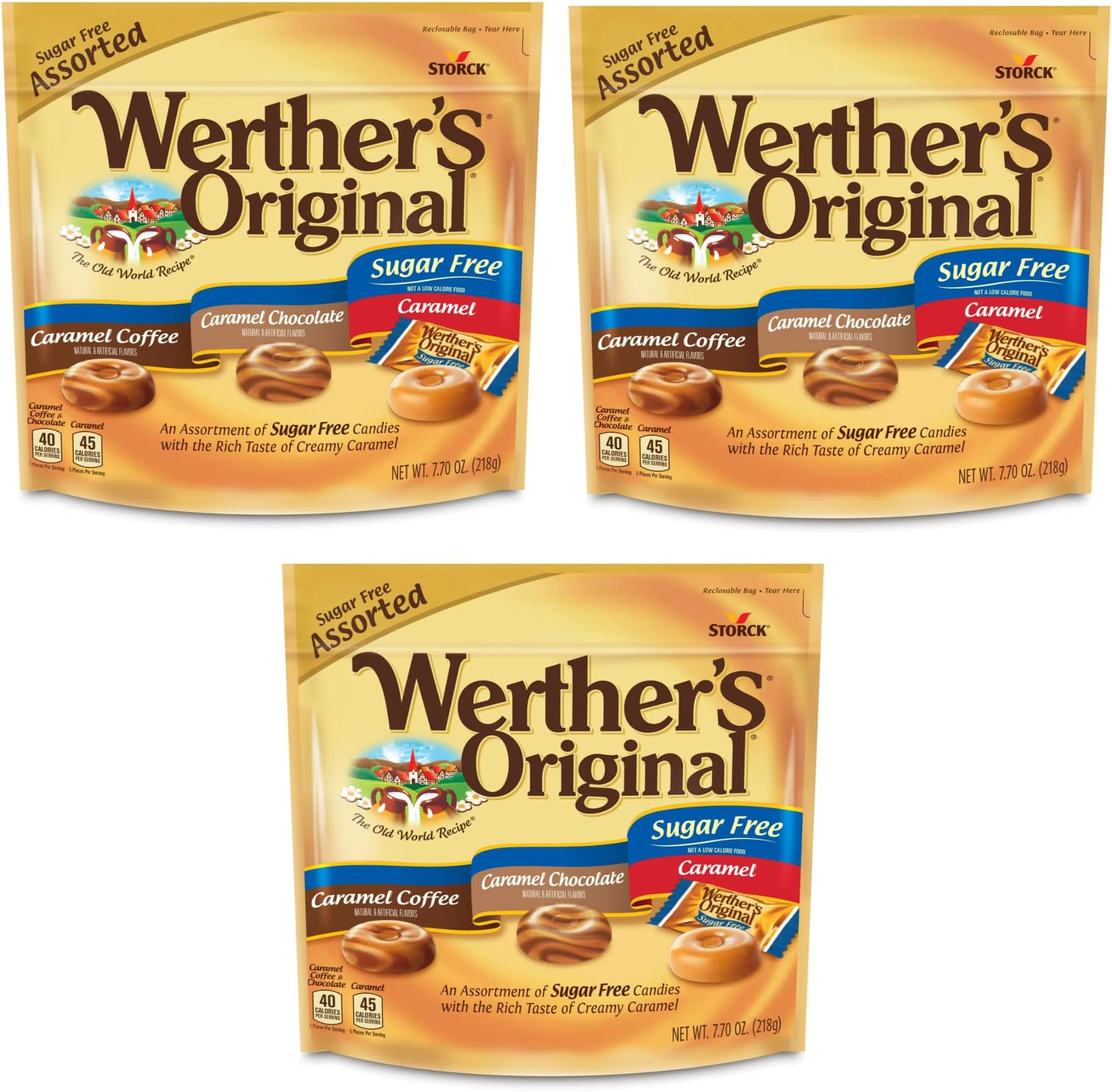 Amazon.com : Werther's Original Sugar Free Assorted 7.7 OZ - Pack of 3 ...