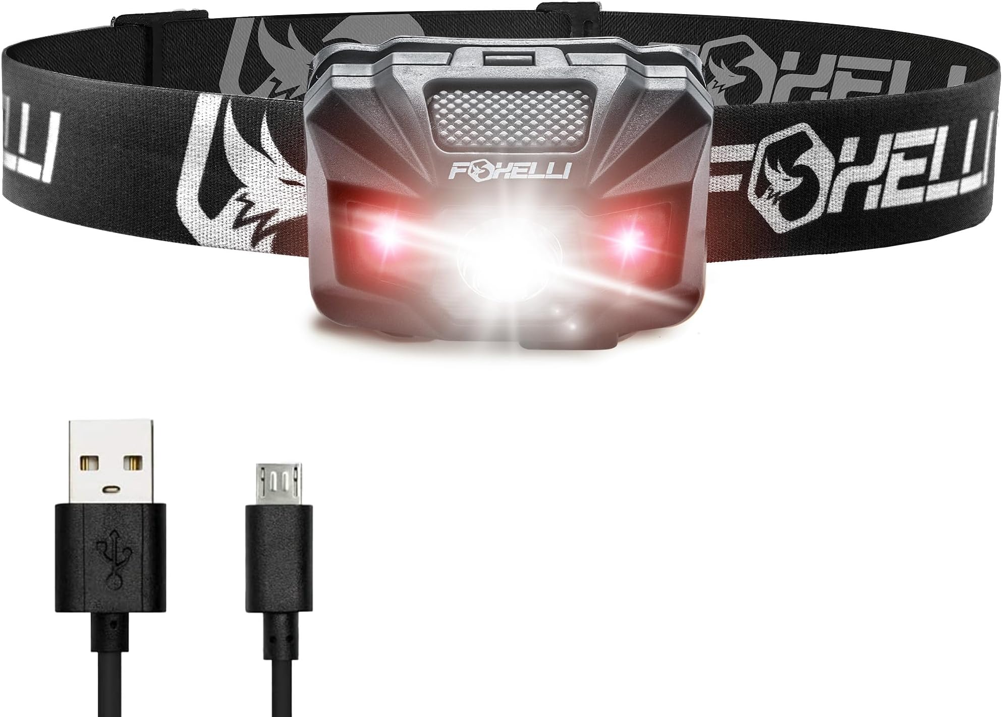 AENNON Rechargeable Head Horch - 220 Lumens, 150m Vision, 30 Hour ...