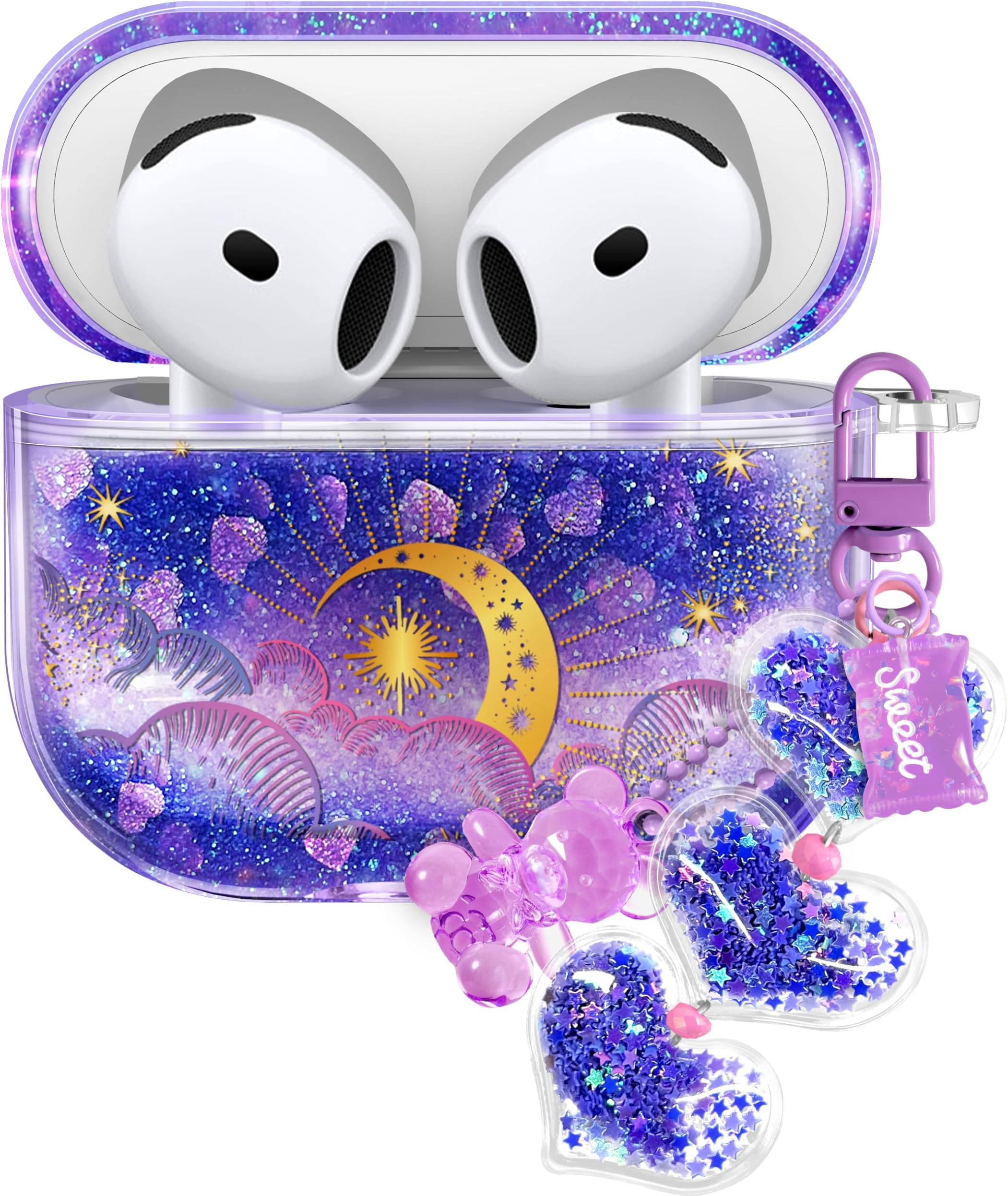 Amazon.com: Coralogo for Apple for Airpods 4 Case - Women Girls Cute ...