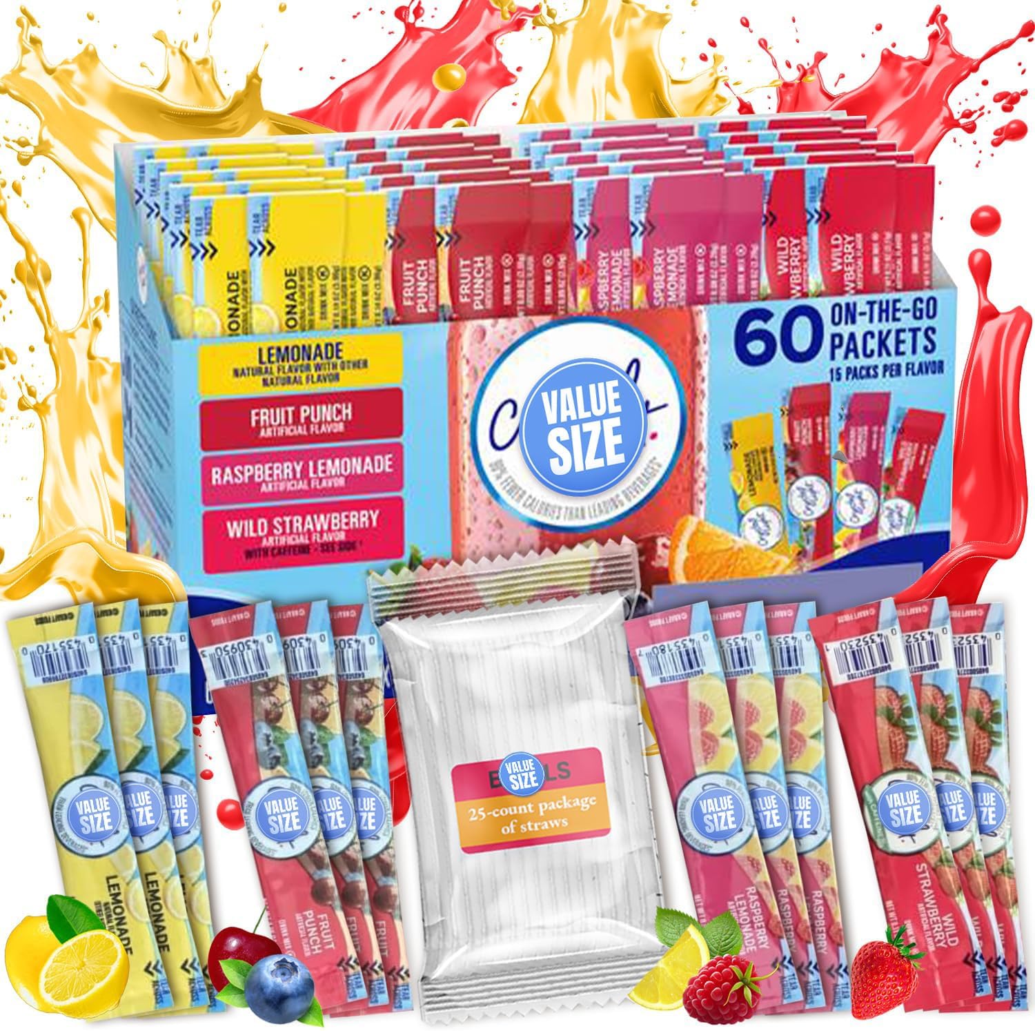 Amazon.com : Crystal Light Lemonade, Cherry Pomengrate, Raspberry ...