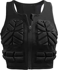 Amazon.com : TUOY Women Baseball Chest Rib Protector Vest, Front Zipper ...
