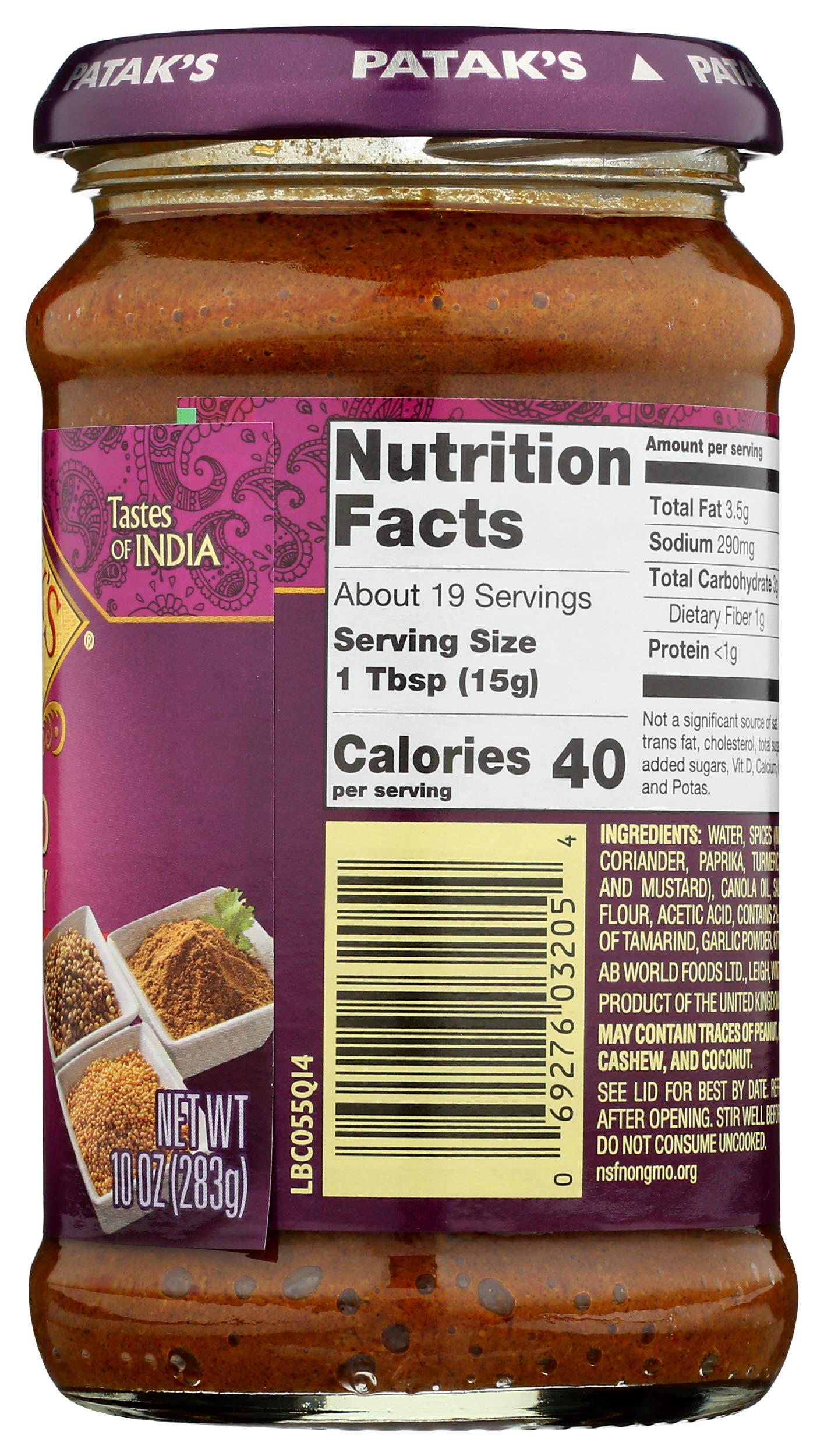 Snapklik.com : Pataks Mild Curry Paste 10 Oz