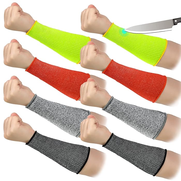 Buy 4 Pairs Cut Resistant Sleeve Burn Resistant Arm Protection Sleeve ...