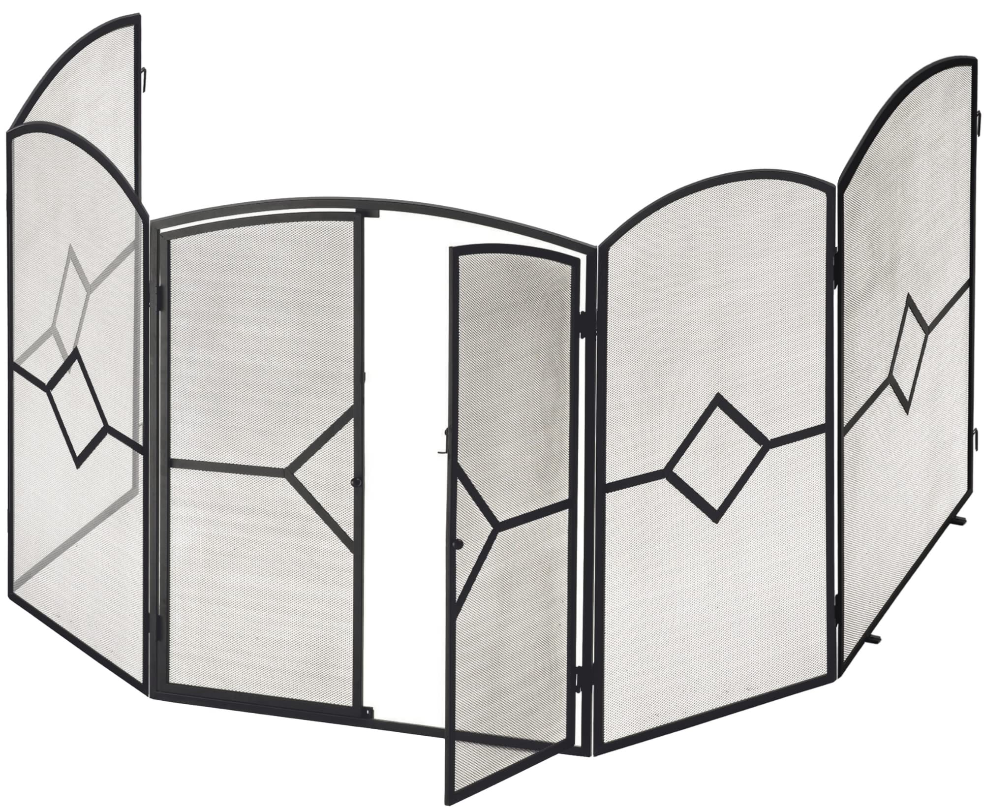 Crannog Extra Large Heavy Duty Fire Guard Screen With Front Door ...