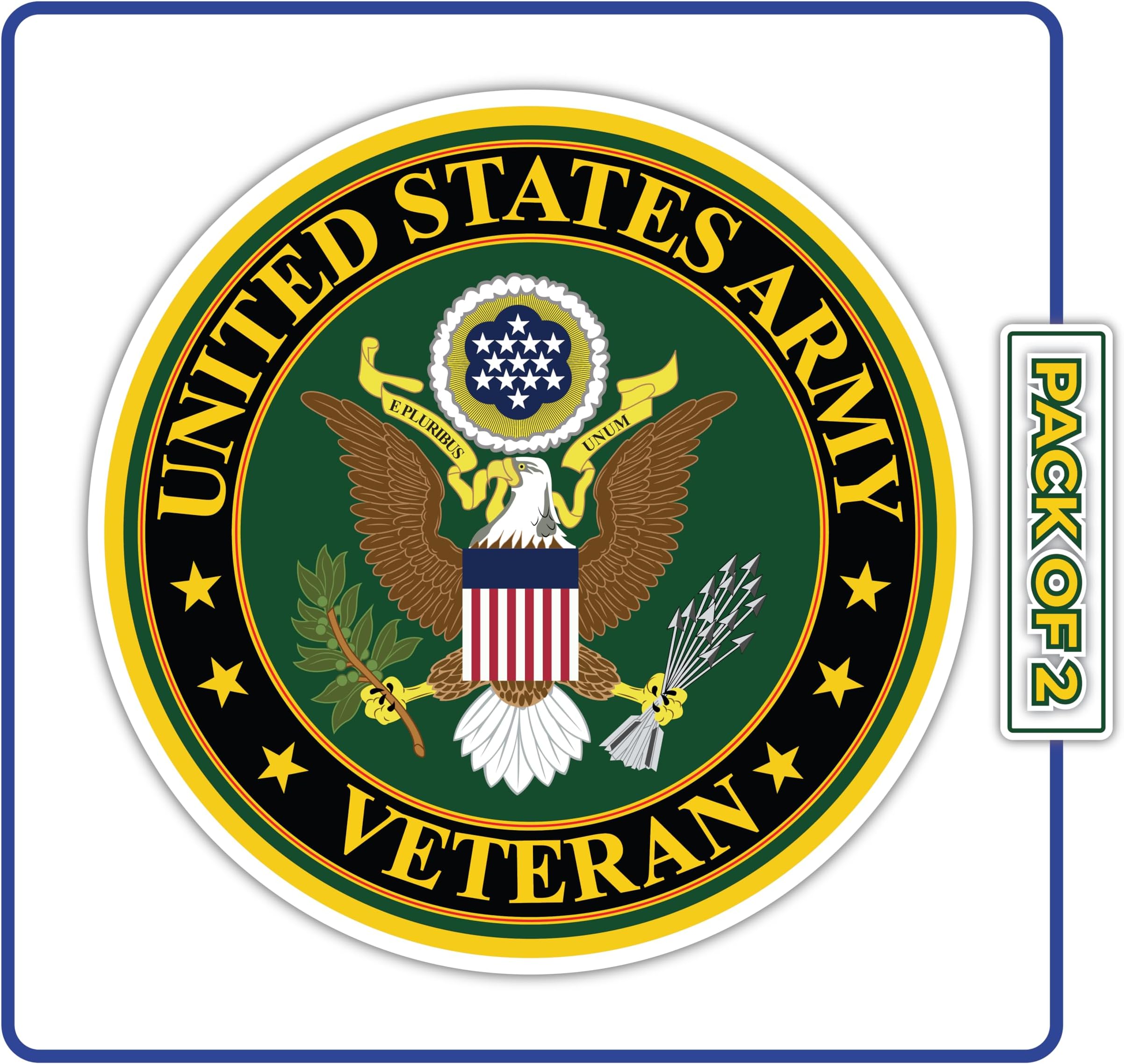 Amazon.com - United States Army Veteran Seal Car Decal US Military ...