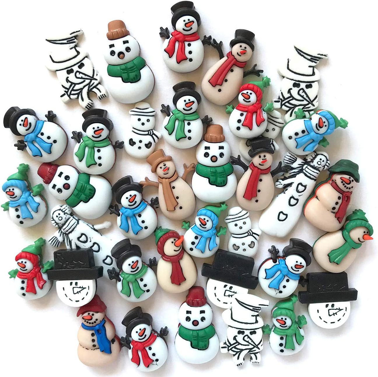 Amazon.com: Buttons Galore 50+ Assorted Christmas Buttons for Sewing ...