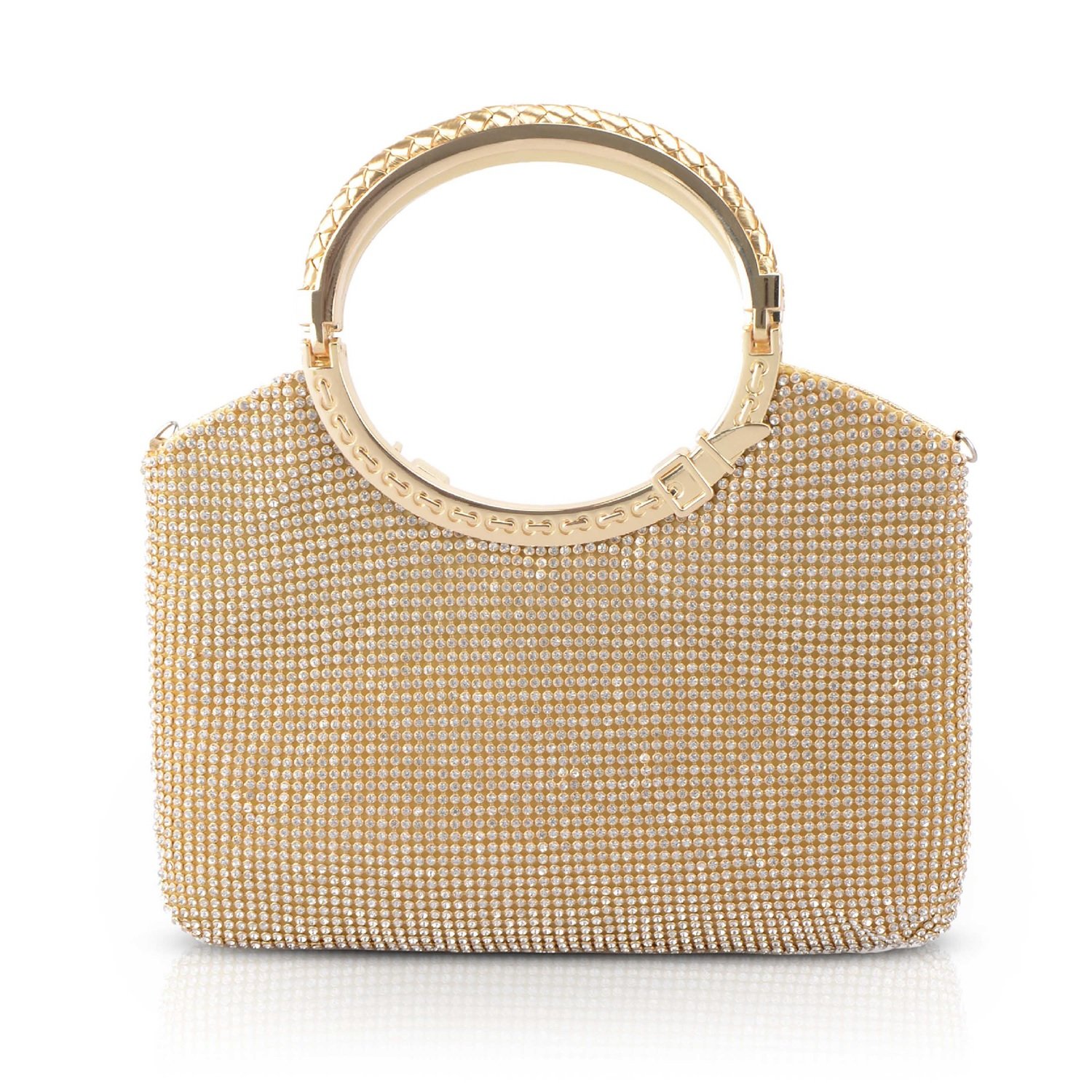 KISSCHIC Womens Handbag Crystal Rhinestone Evening Clutch Bags Party ...