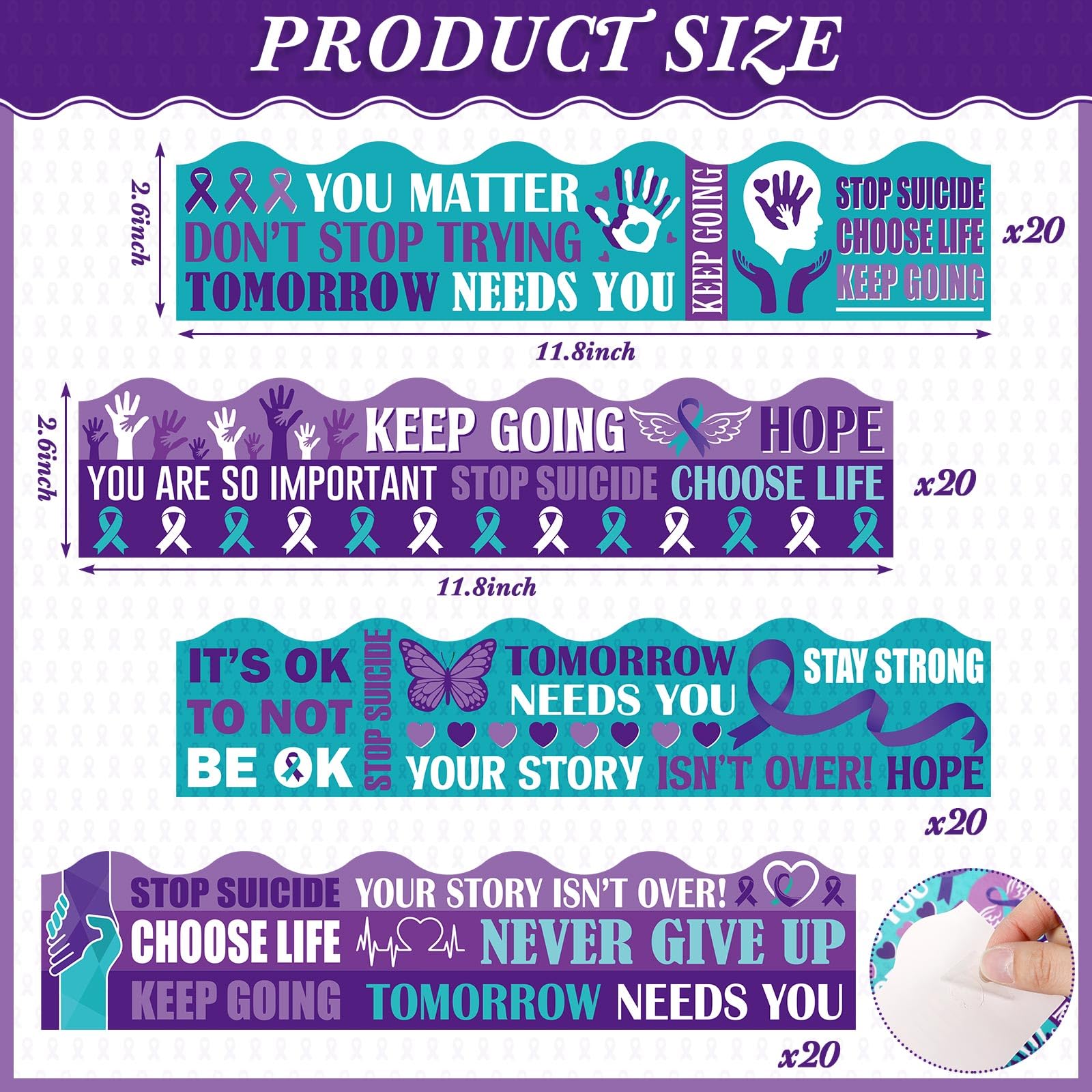 Snapklik.com : 79 Ft Suicide Prevention Awareness Bulletin Board ...