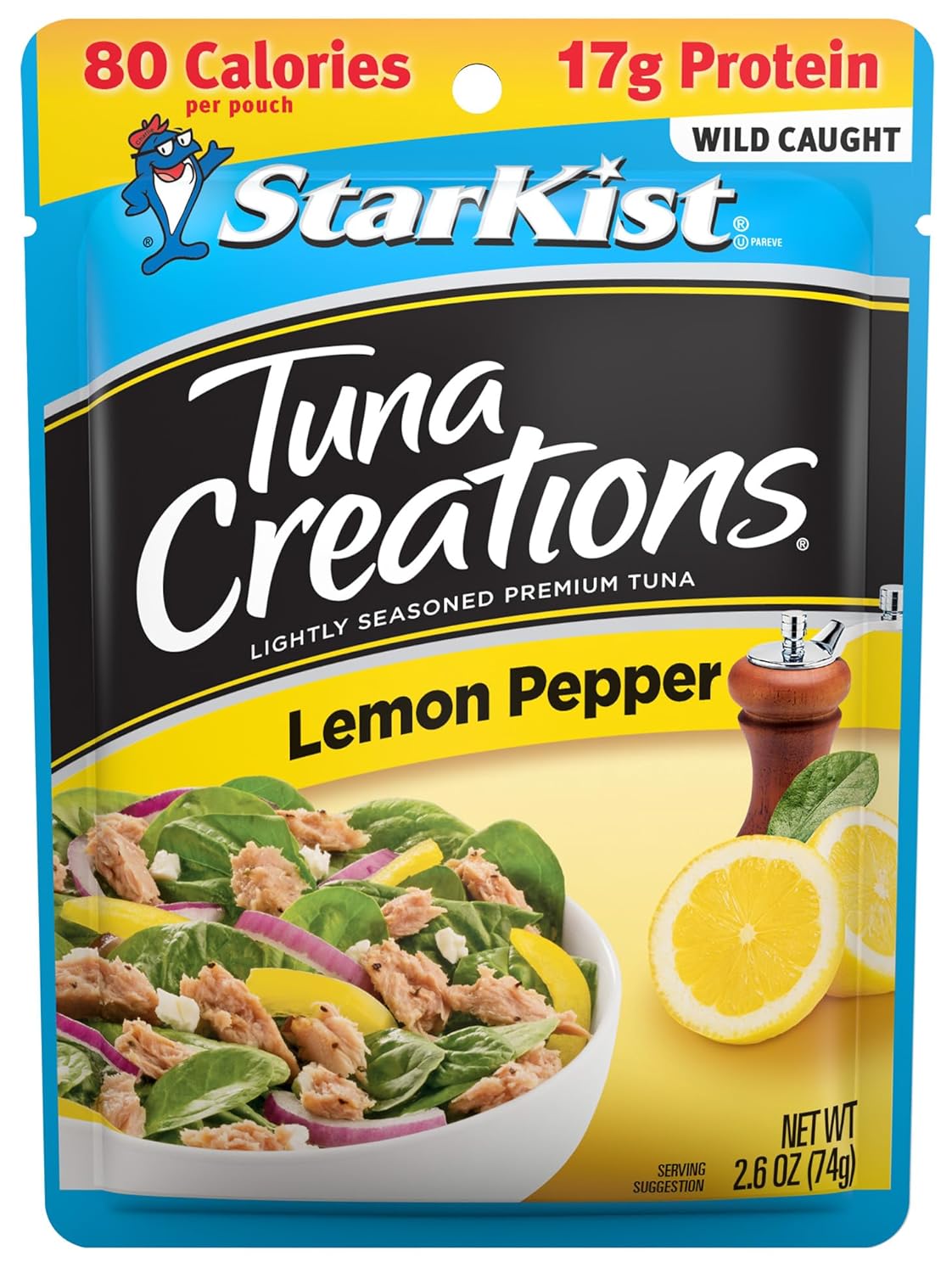 Amazon.com: StarKist Tuna Creations, Lemon Pepper Tuna, Single Serve ...