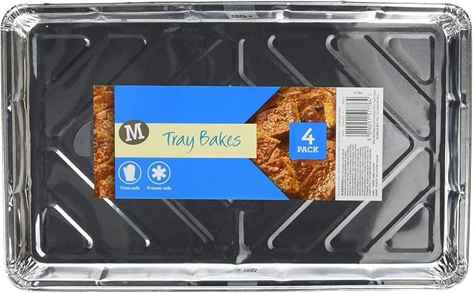 Morrisons Foil Tray Bakes 4 pack : Amazon.co.uk: Grocery