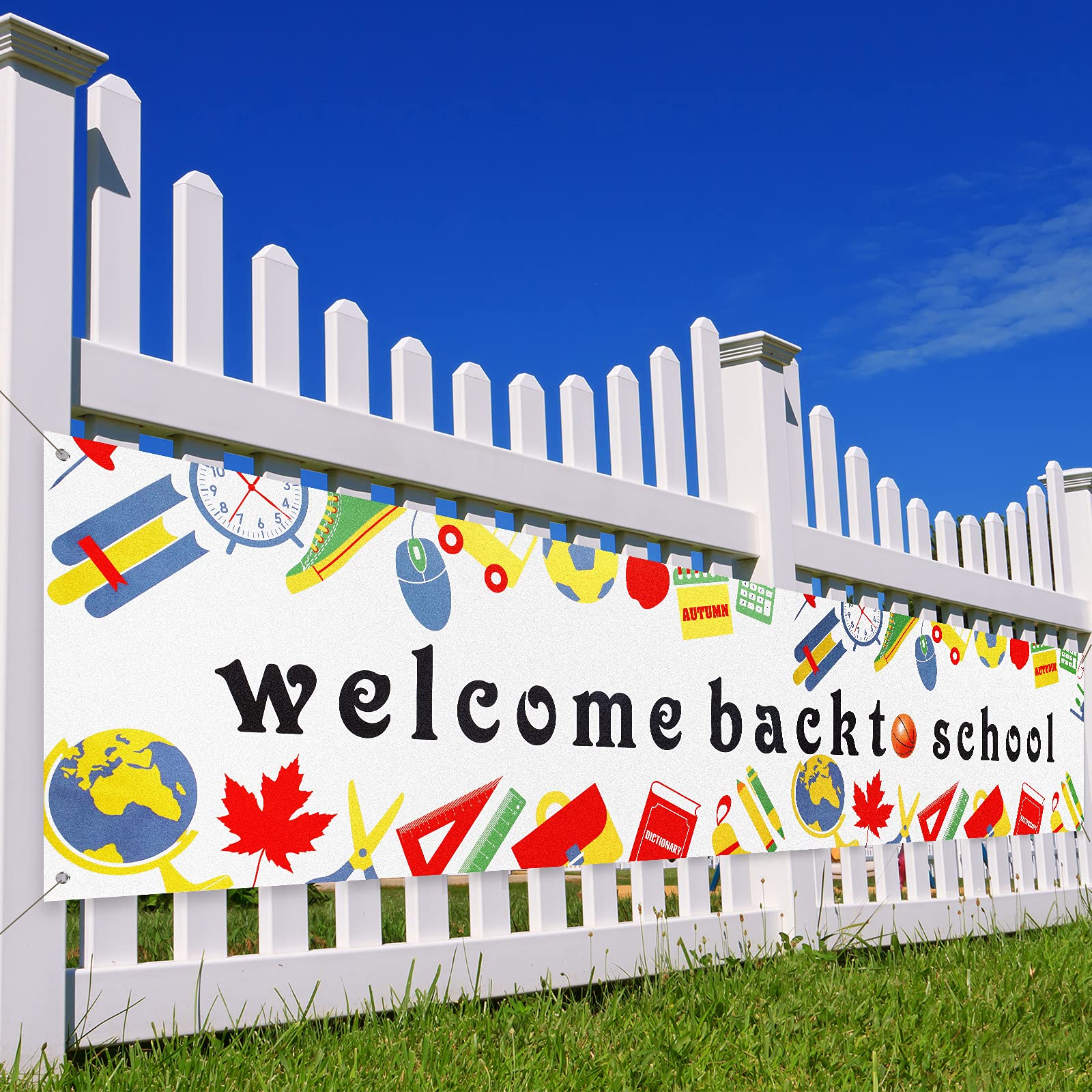 Buy Welcome Back to School Banner Large 10 x 2 Feet First Day of School ...