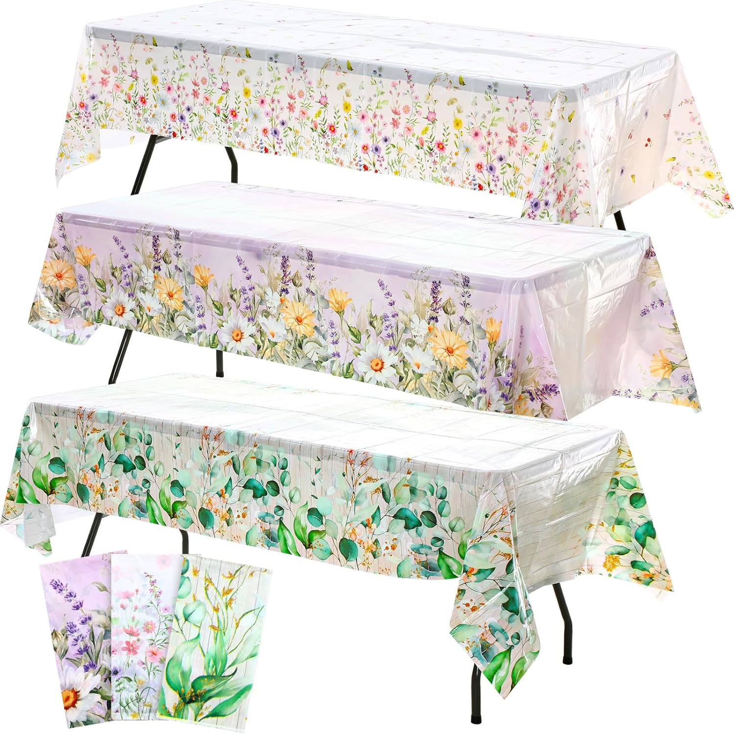 Amazon.com: SmoothNovelty 3 Pack Spring/Summer Disposable Plastic ...