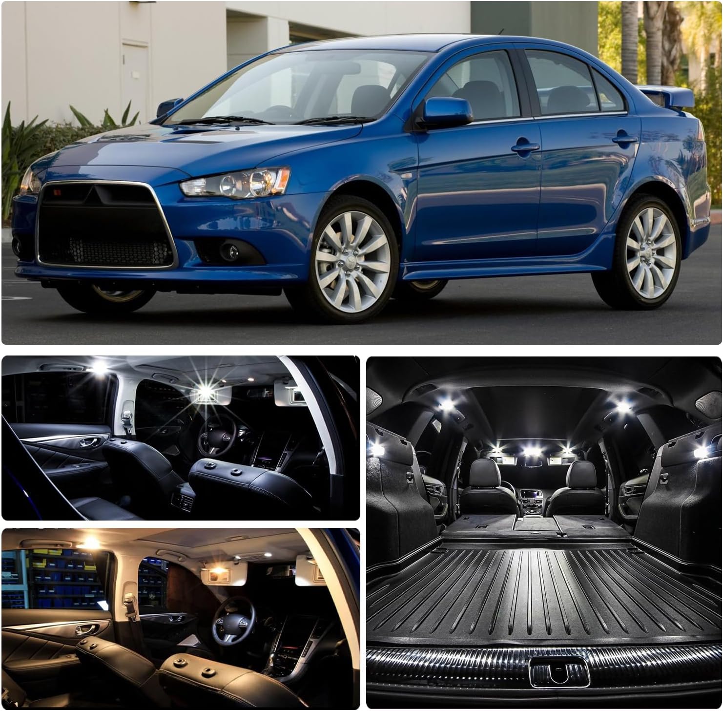 Amazon.com: WIYBYDM Interior LED Lights Bulb Kit for Mitsubishi Lancer ...