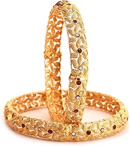 Amazon.com: Meenakshi imitation Gujarati Handmade Gold Plated With ...