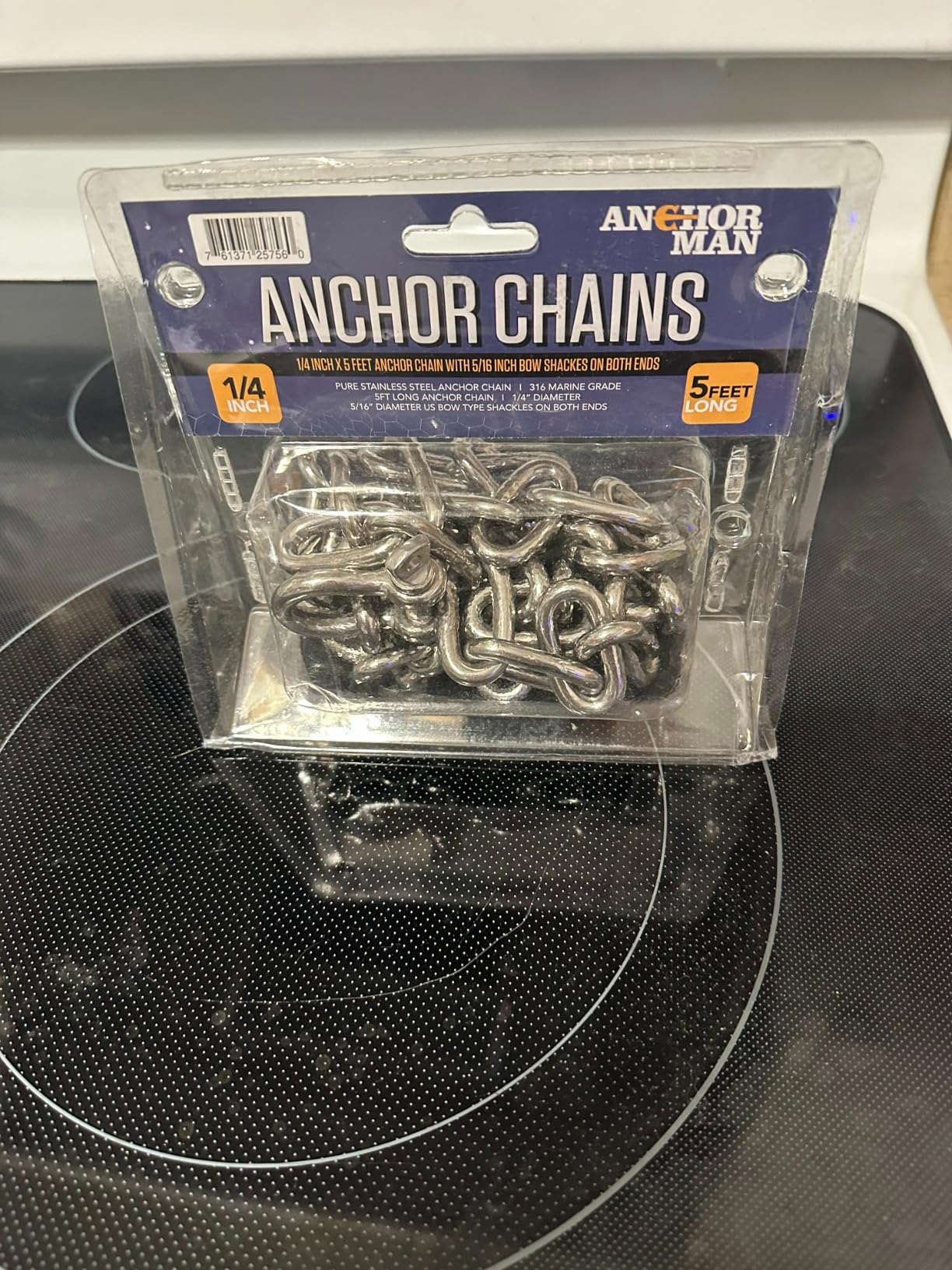 $7/mo - Finance Anchor-Man Stainless Steel Boat Anchor Chain, Marine ...