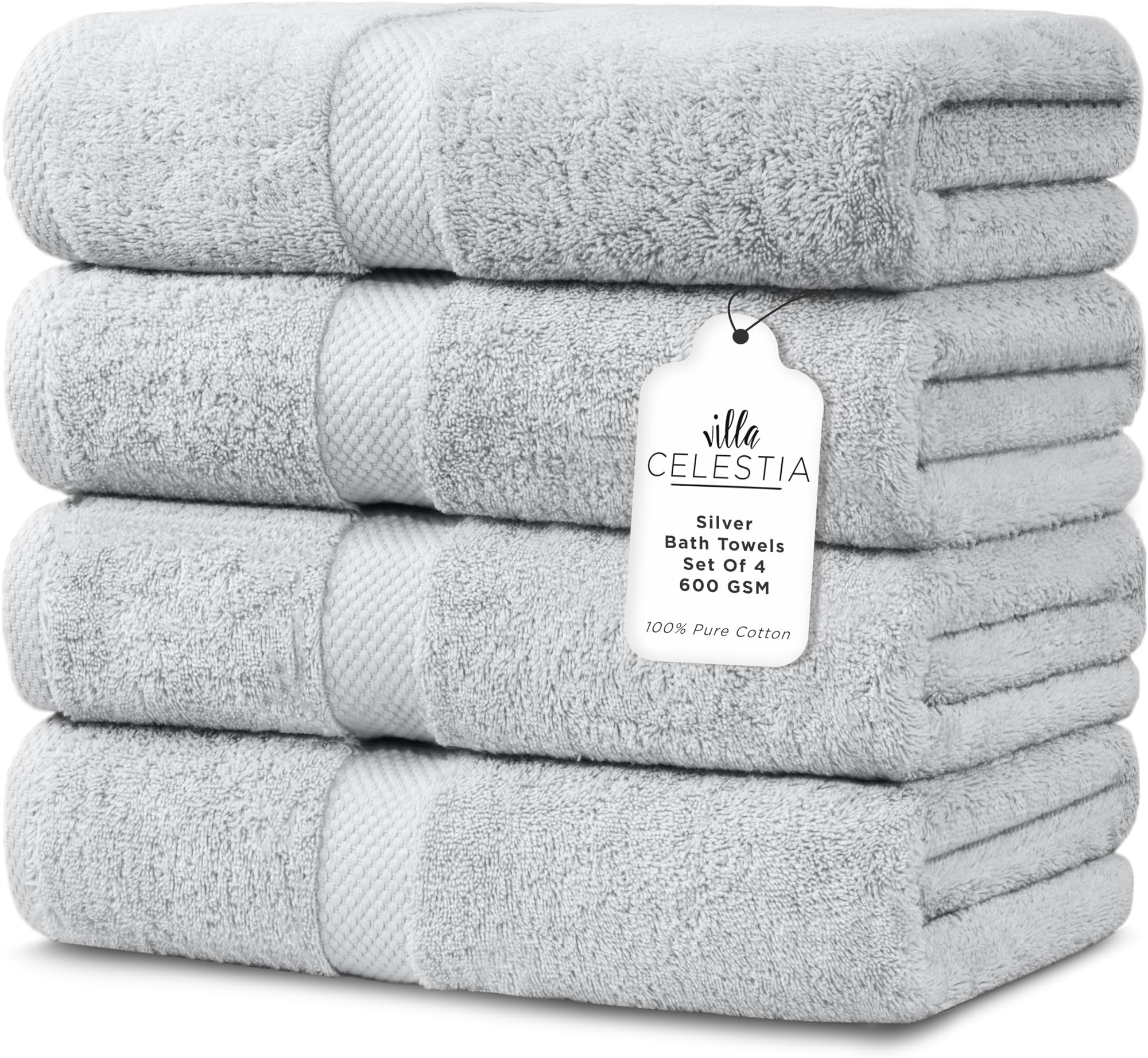 Amazon.com: Lane Linen Luxury Bath Towels Set of 4 (28" x 54") - 100% ...