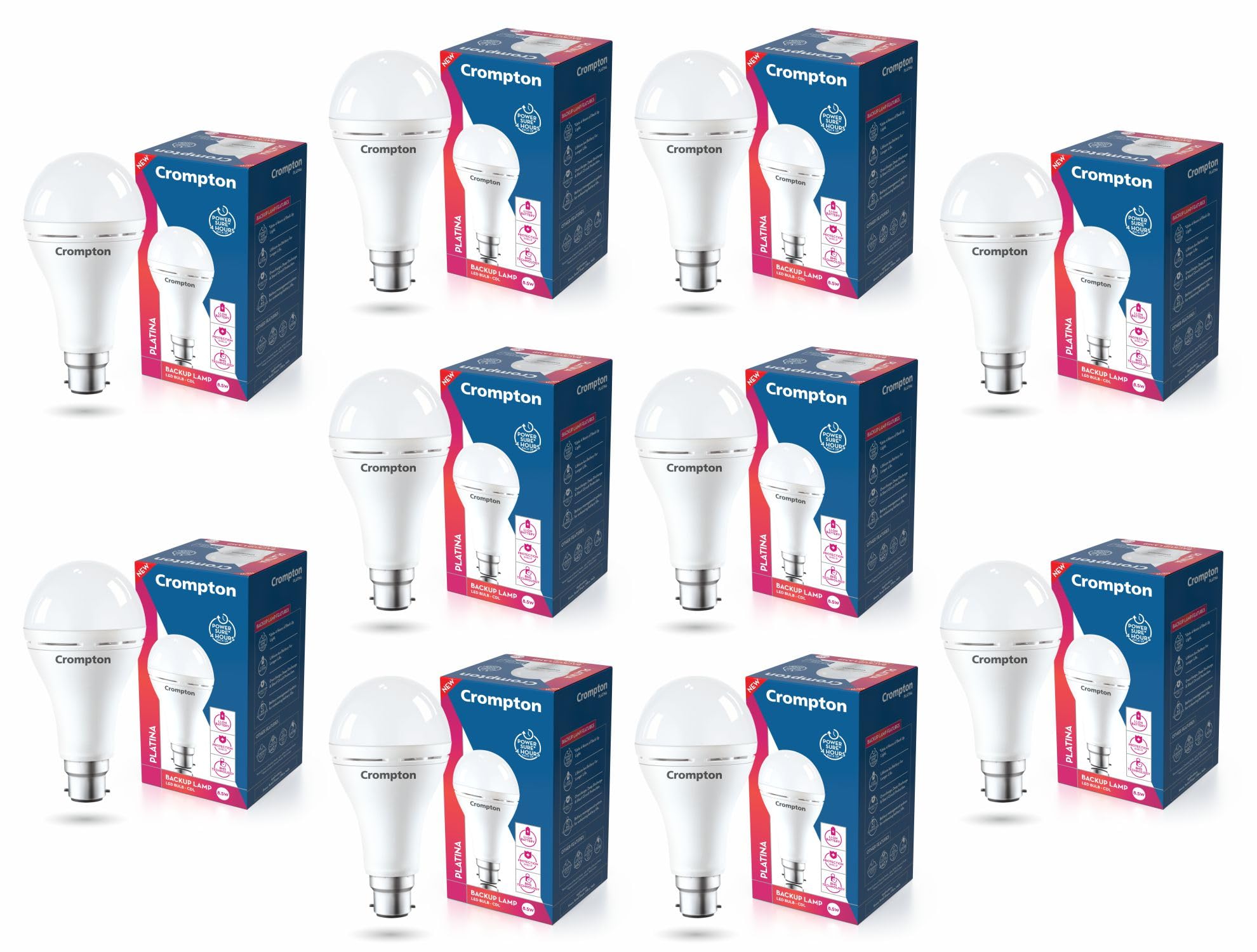 Buy Crompton 8.5W Emergency LED Bulb | Backup Lamp | Inverter Bulb for ...