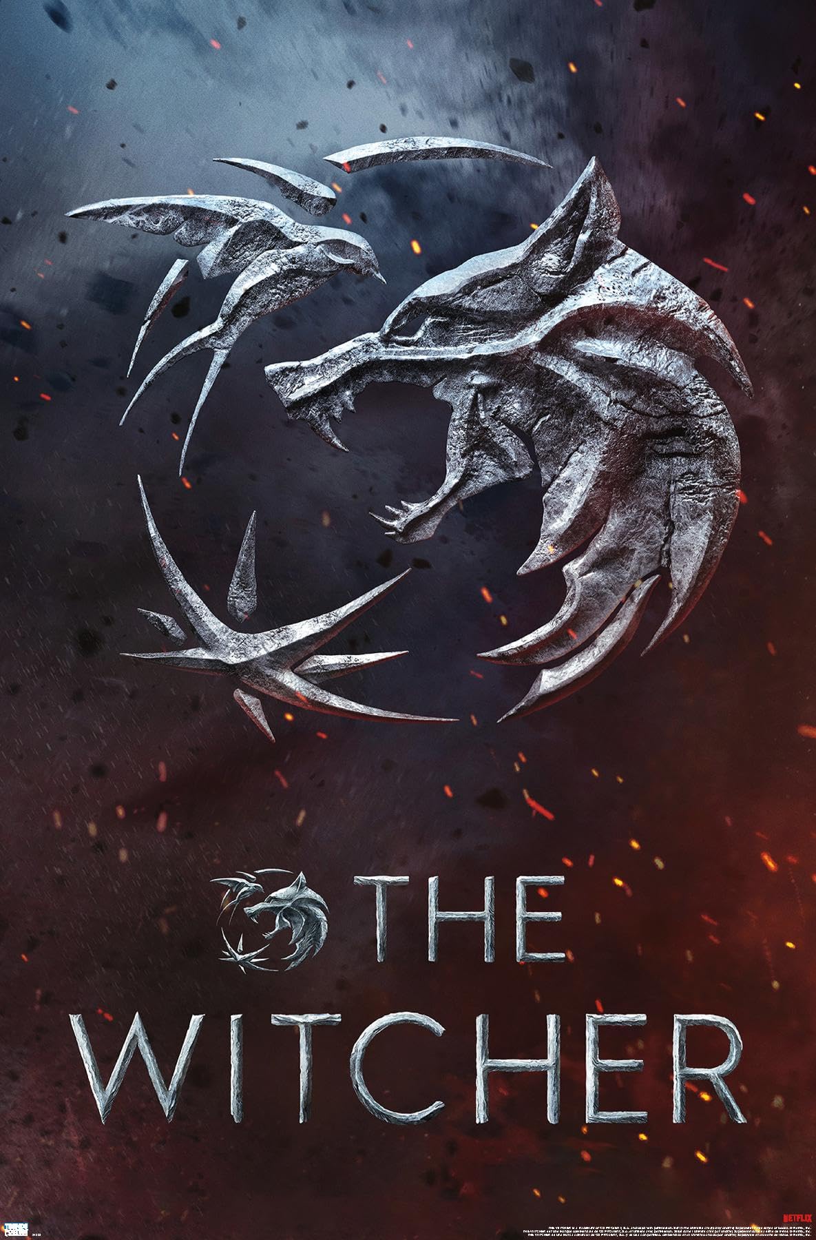 Amazon.com: Netflix The Witcher: Season 3 - Medallion One Sheet Wall ...