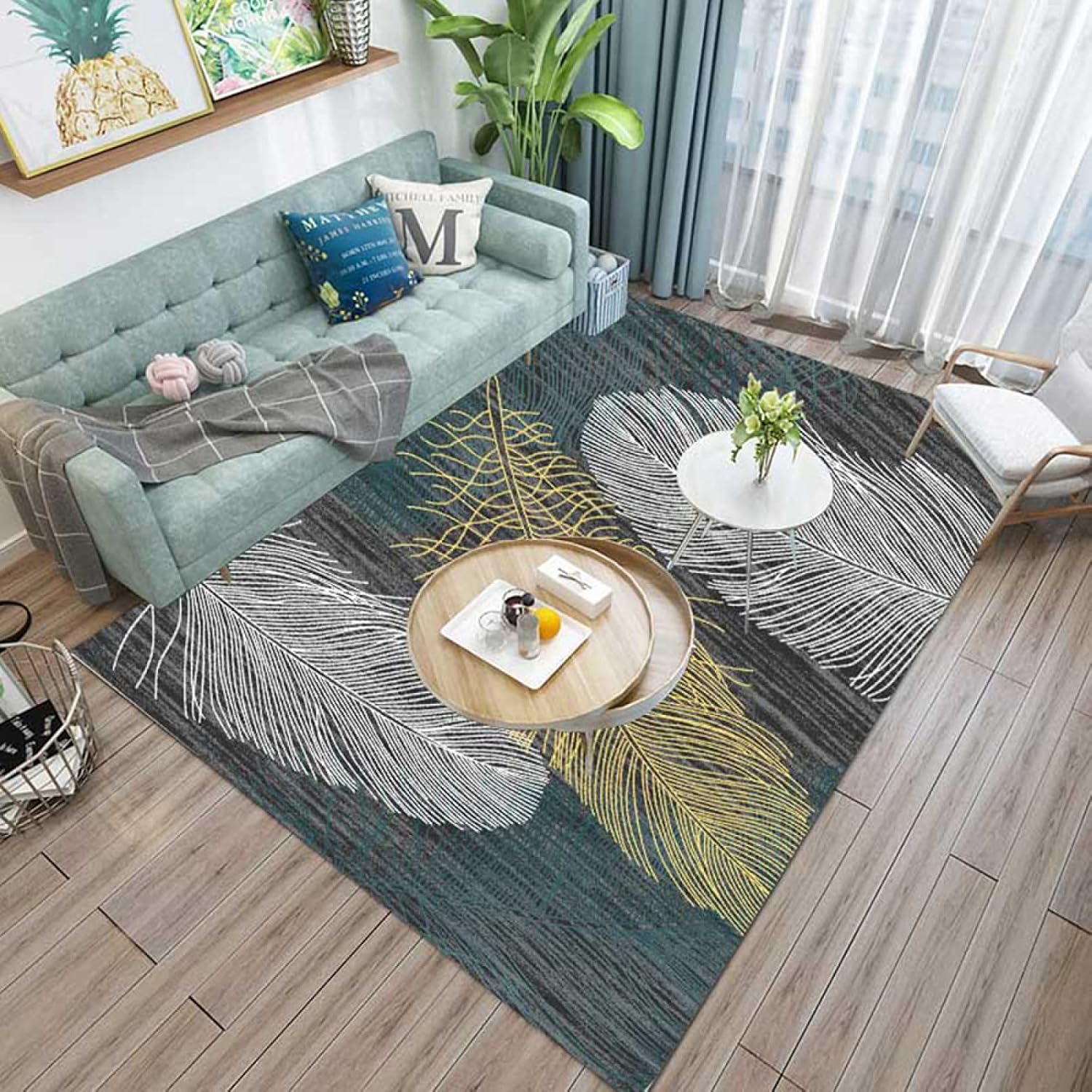 Karpetten Modern Tapijt Woonkamer Vloermat Interieur Tapijt Wasbaar ...