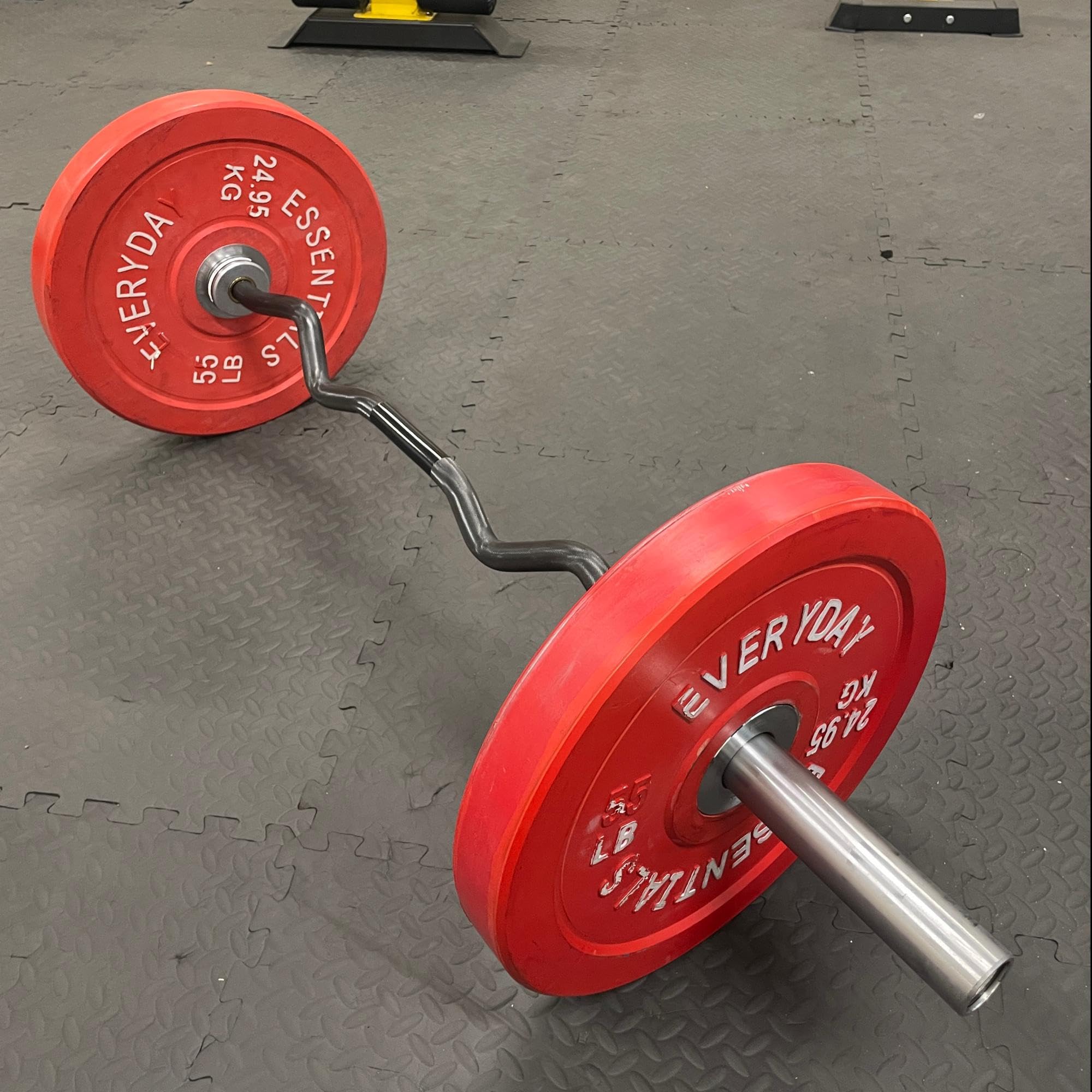 Snapklik.com : Olympic Barbell Bar 48", 2-Inch Curl Bar For Weight ...