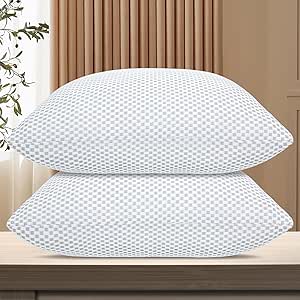 Amazon.com: HIMOON Shredded Memory Foam Pillows King Size Set of 2 Pack Cooling Pillows with ...