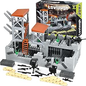 Amazon.com: lovlaugh WW2 Military Base Building Brick Set - 467PCS ...