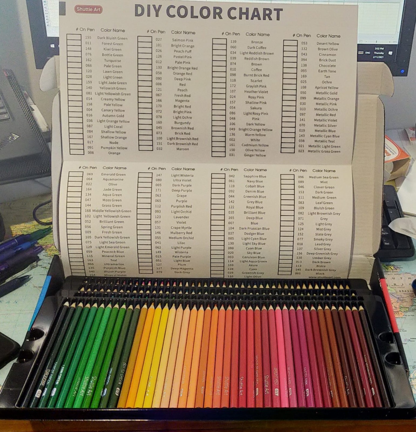Shuttle Art 172 Colouring Pencils, Soft Core Coloured Pencils Set for ...