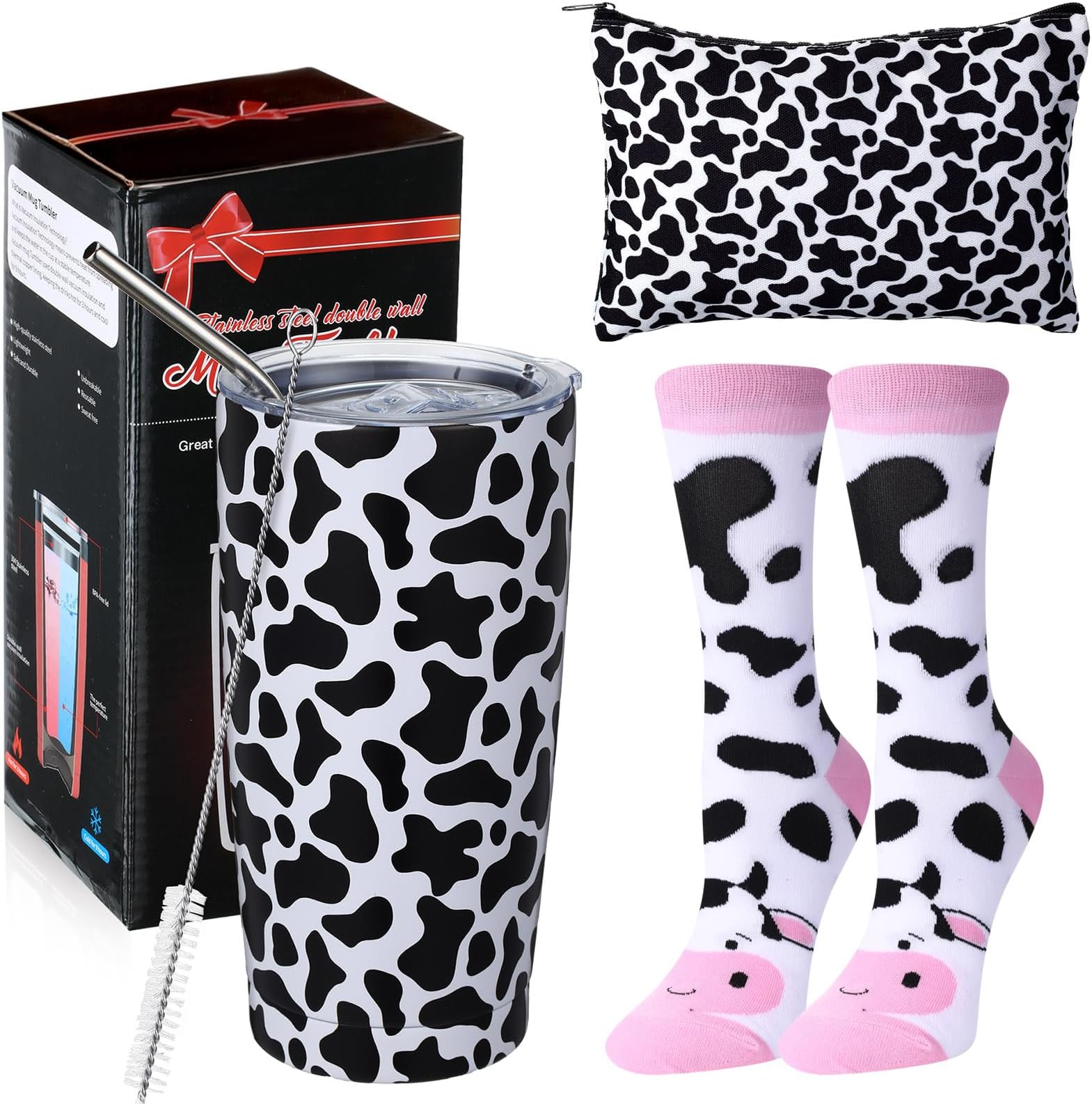 Amazon.com | Yahenda Cow Themed Gifts for Girls Women, 20 oz Insulated ...