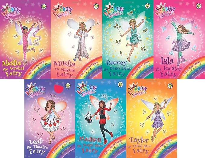 RAINBOW MAGIC SHOWTIME FAIRIES PACK 7 BOOK SET COLLECTION ALESHA THE ...