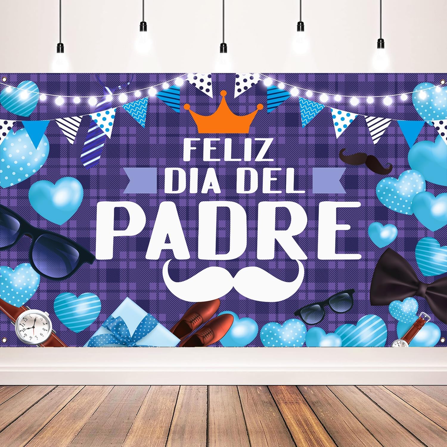 Amazon.com : Feliz Dia Del Padre Banner Backdrop Dia Del Padre ...