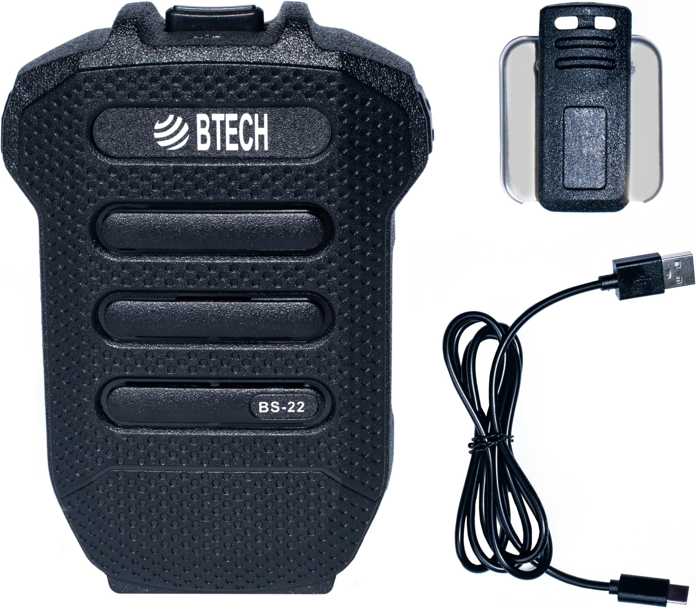 Amazon.com: BTECH BS-22 Wireless Speaker Mic (Push-to-Talk) - Bluetooth ...