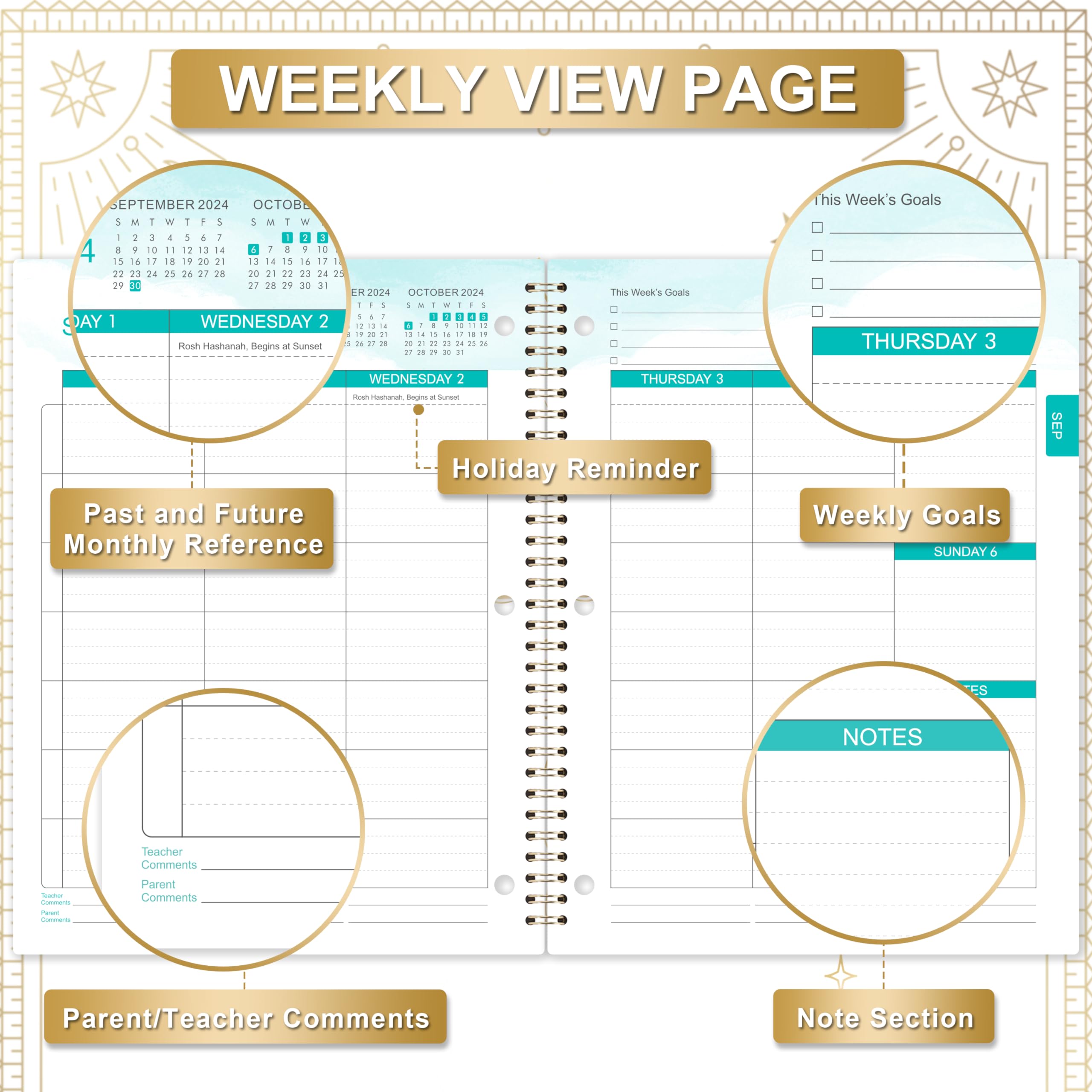 Snapklik.com : Student Planner 2024-2025 - School Planner For Middle ...
