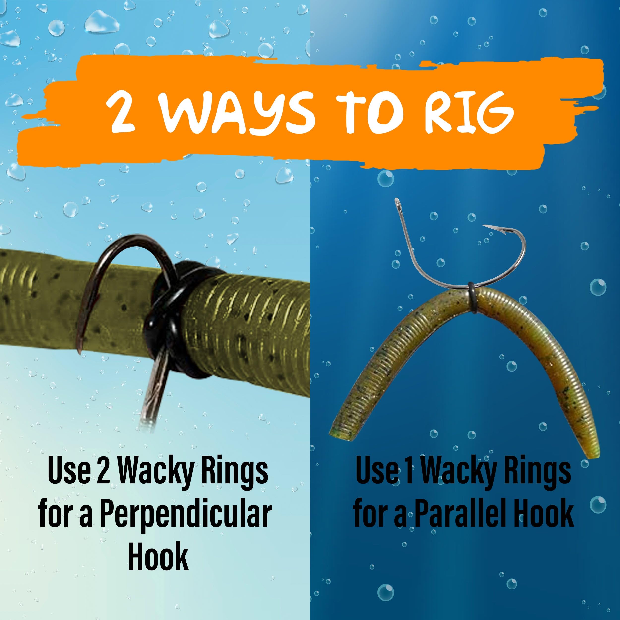 Snapklik.com : Wacky Rigging Bass Fishing Wacky & Neko Style O-Rings ...