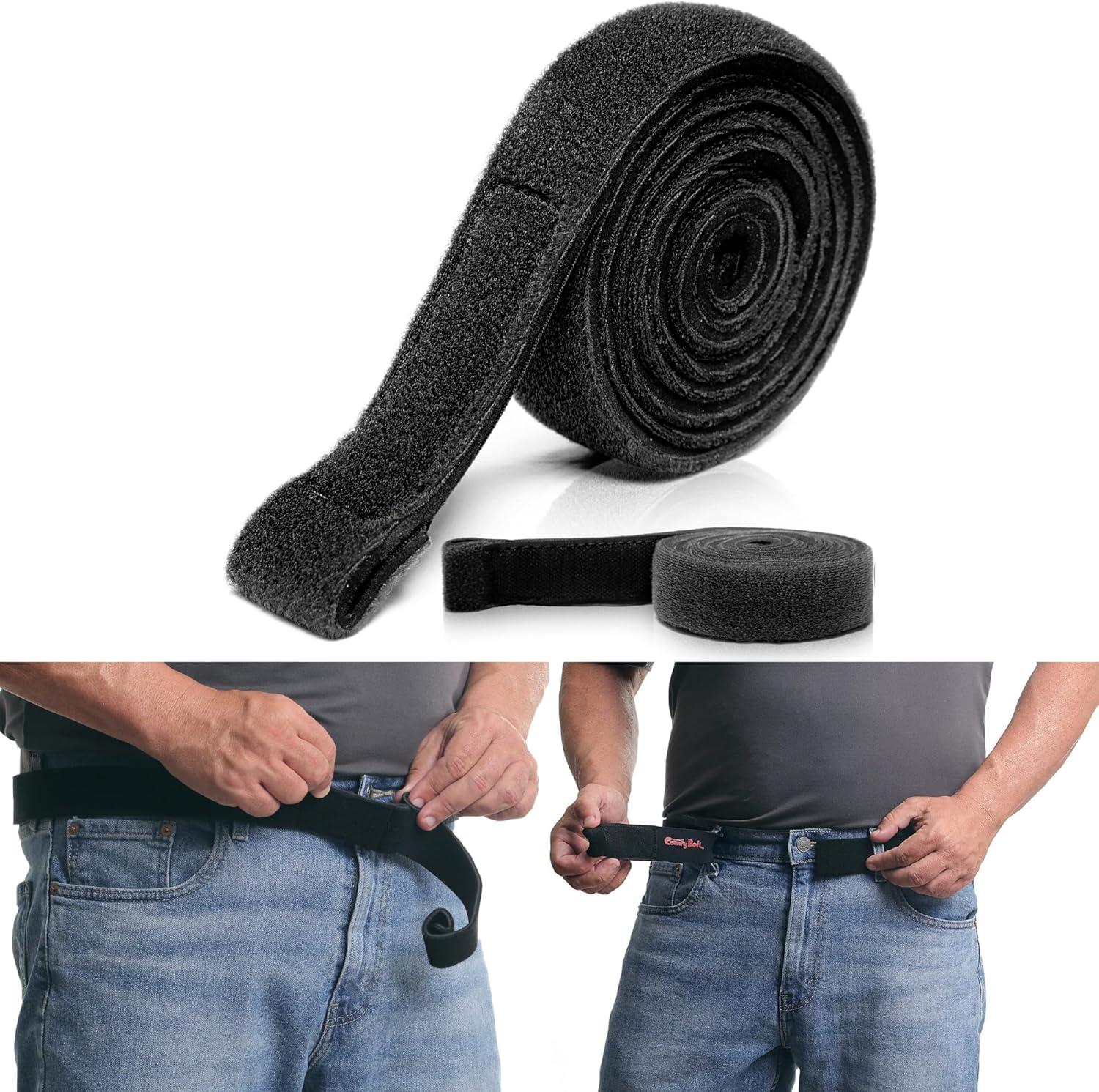 CURECOR ComfyBelt No Buckle Elastic Stretch Belts for Men and Women ...