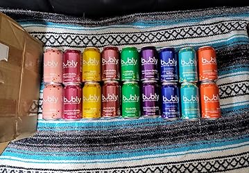 Amazon.com: Bubly Sparkling Water, 15 Flavor Sampler, 12 fl oz Cans, (18 Pack), Blue : Grocery ...
