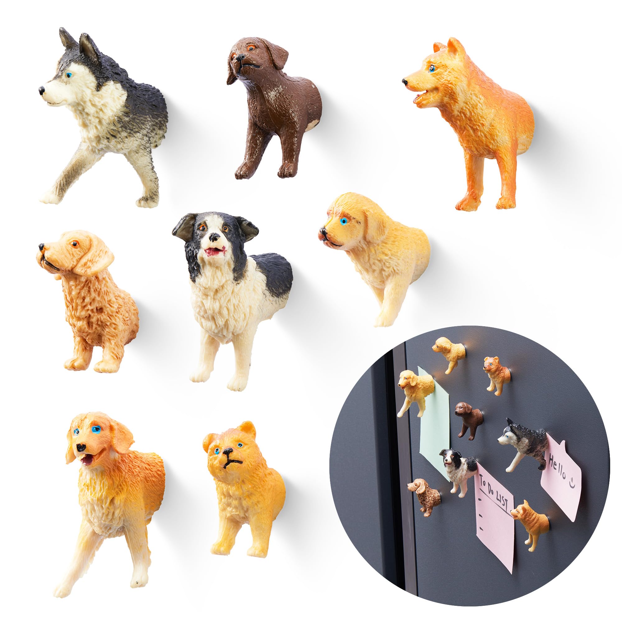 Amazon.com: 8 Dog Magnets- Bring The Cute and Funny Half of The Dog's ...
