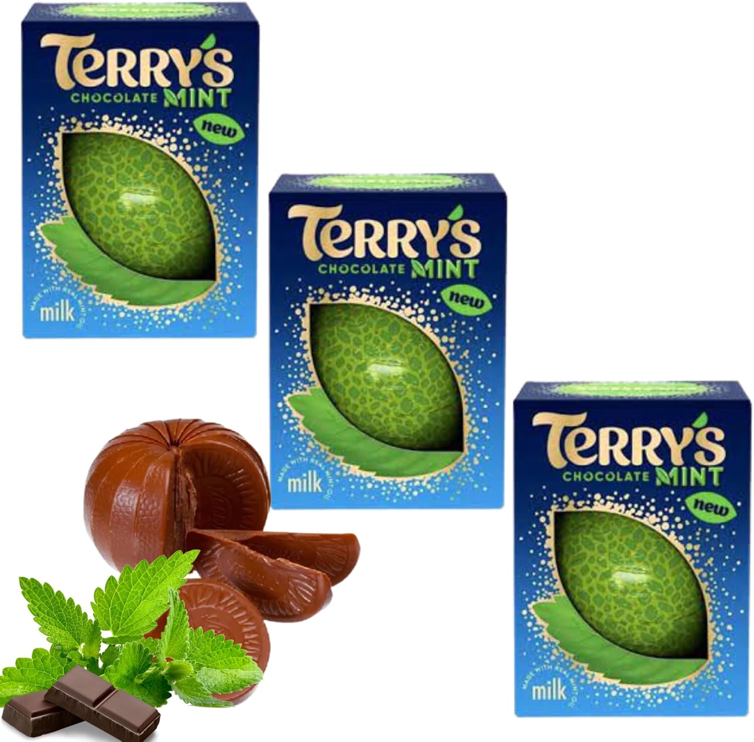 Terry's Chocolate Mint Ball 145g - Mint Flavour Milk Chocolate Gift ...