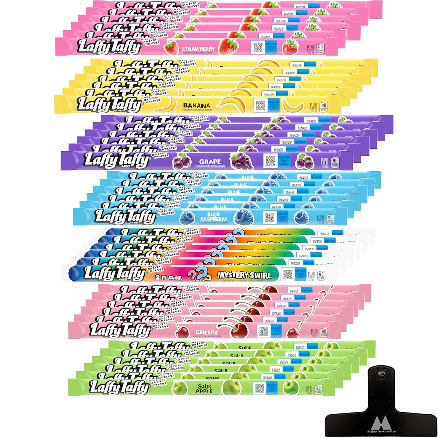 Amazon.com : Laffy Taffy Ropes Variety Pack - 42 Pack - 7 Unique ...