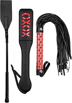 Amazon.com: Red Whip 15" Crop 12" Crop 18" Kit Equestrian Whip Play ...